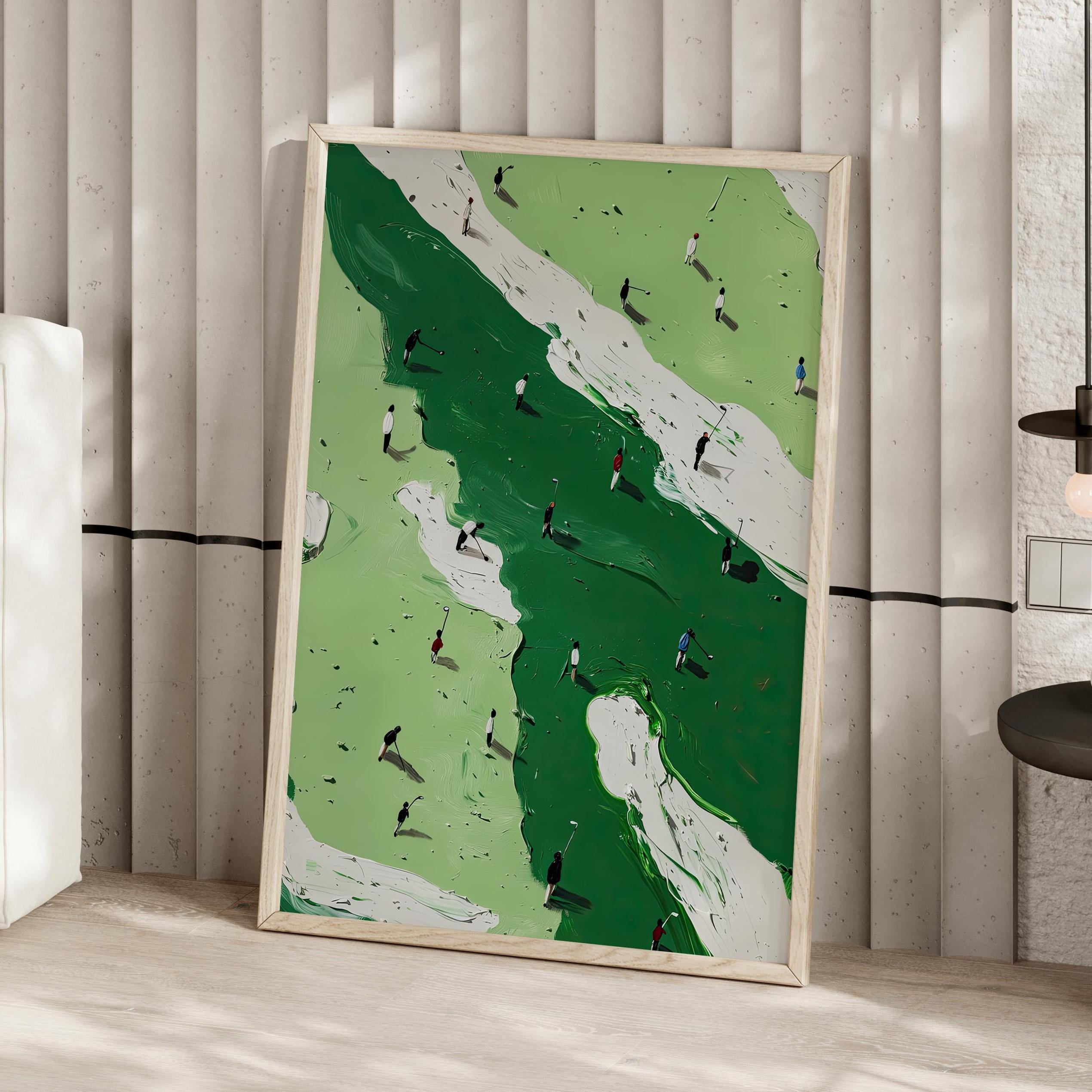 369 Prints Green Golf Top View Abstract Oil Poster Aerial View Green ...