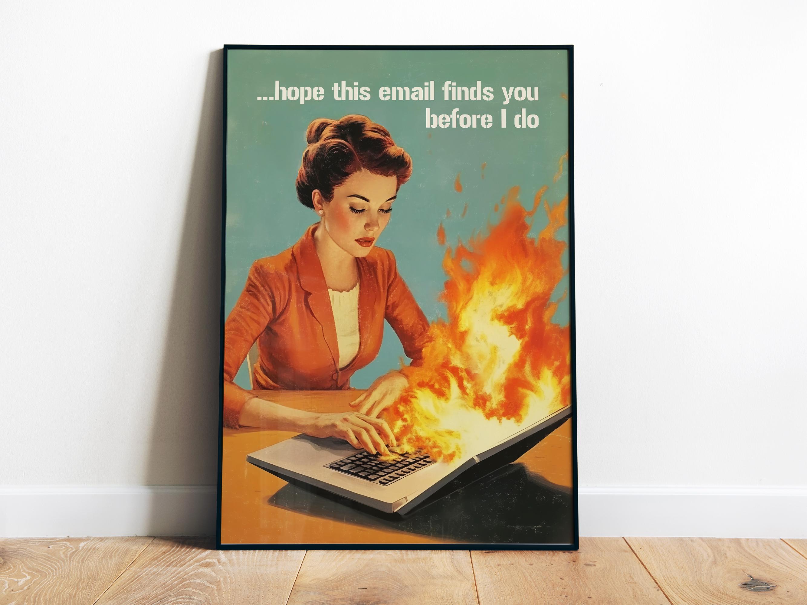369 Prints I Hope This Email Finds You Office Quotes Wall Art Printable ...