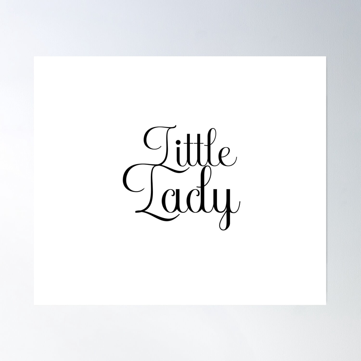 369 Prints Little Lady- Word Art- No Framed, Vintage Wall Art, Trendy ...