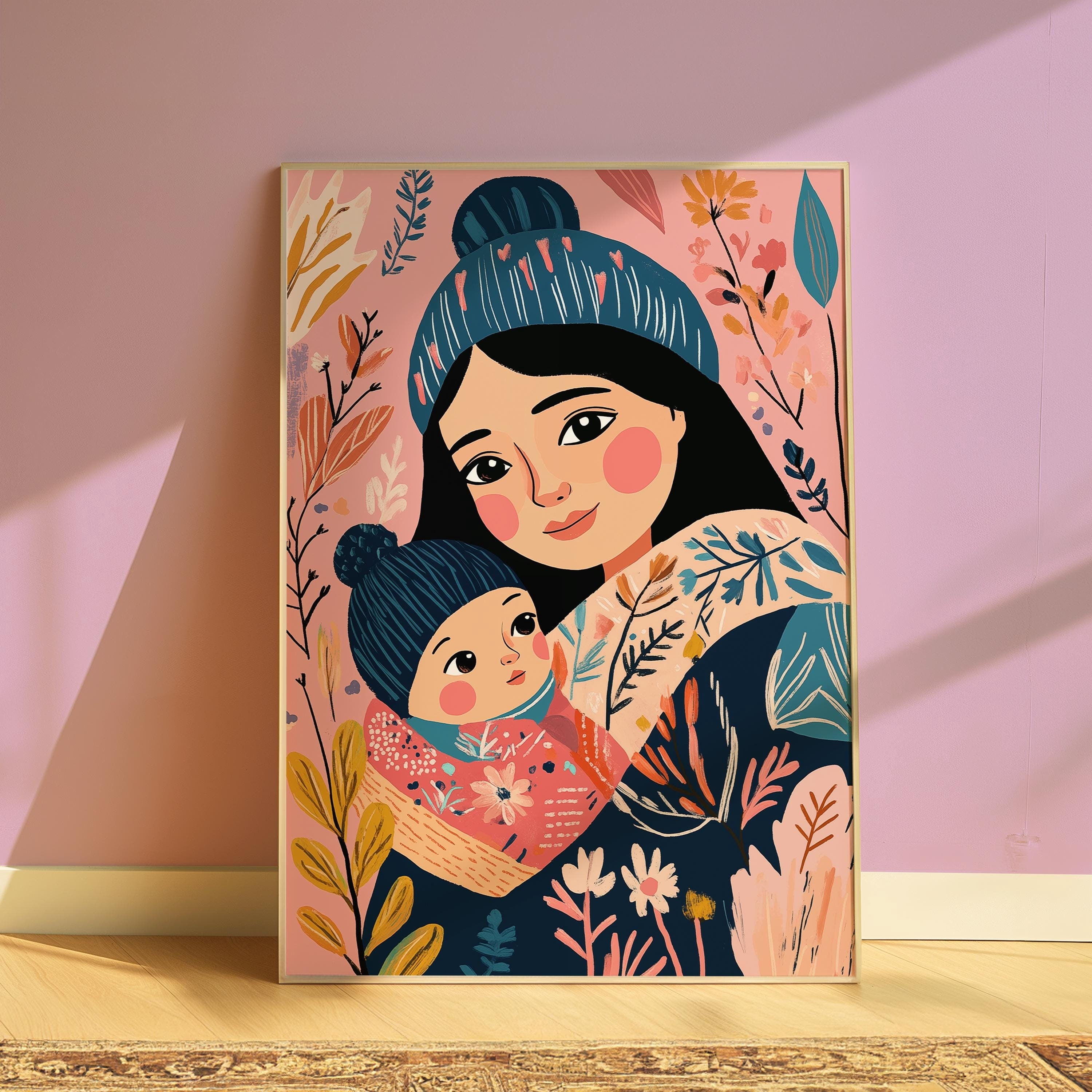 369 Prints Mother Love Print Nursery Wall Art Feminine Baby Room Wall ...