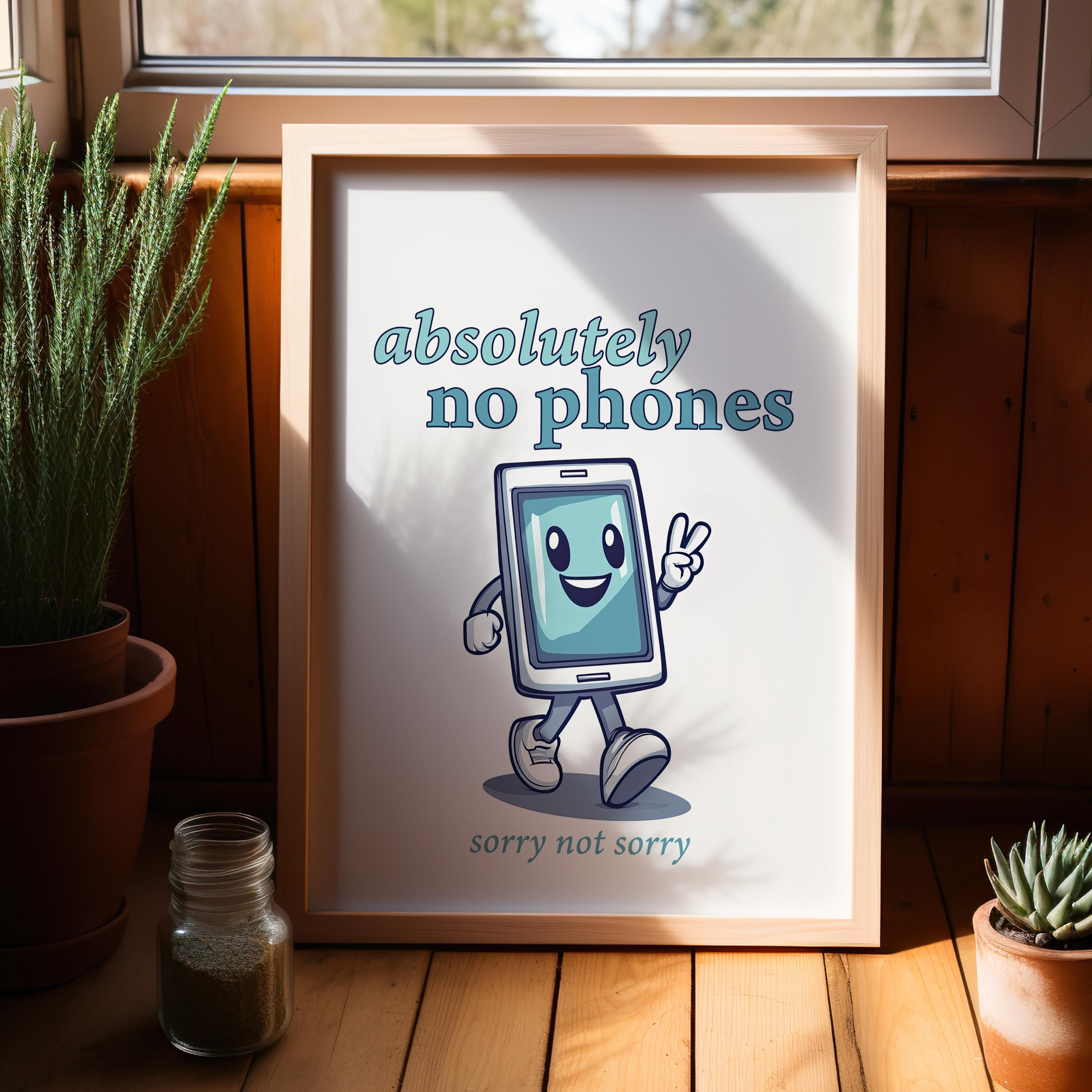 369 Prints No Phones Classroom Sign Poster Gen Z Slang Class Posters ...