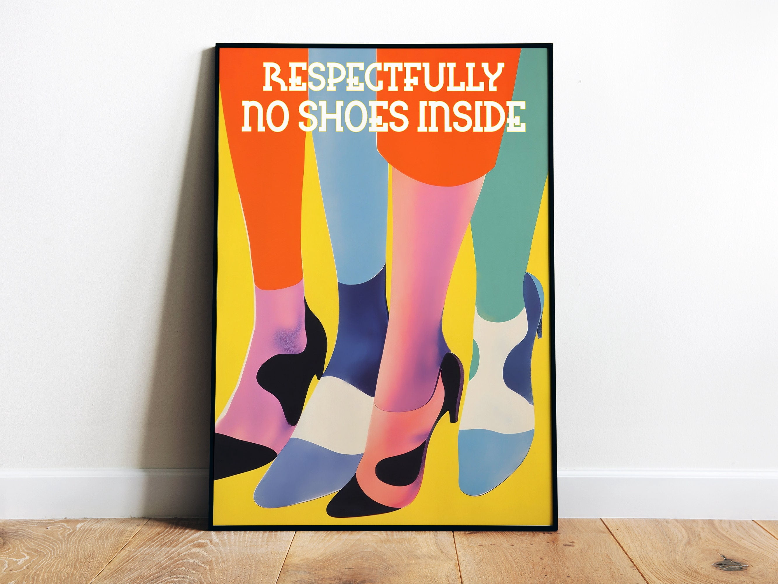 369 Prints No Shoes Inside Print Entrance Printable Wall Art Take Off ...