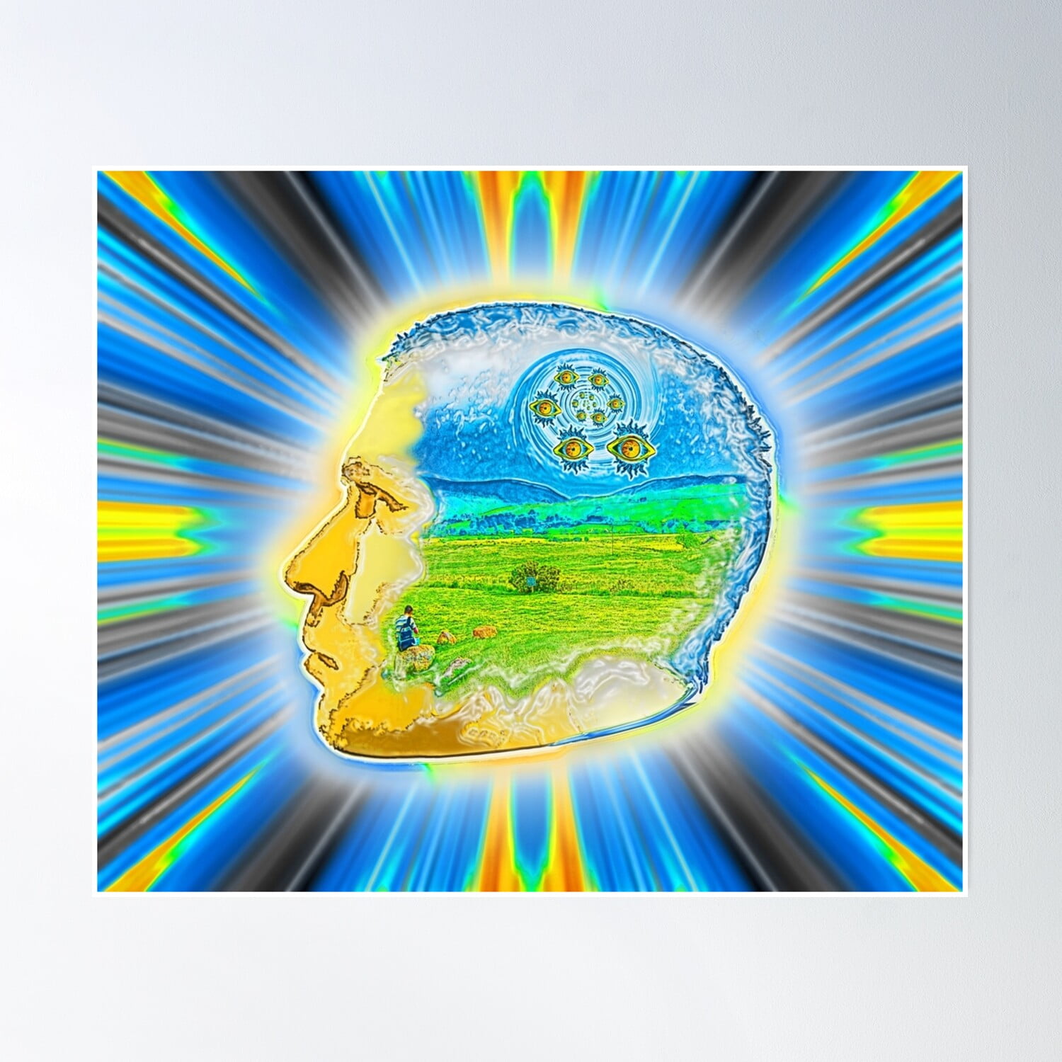 369 Prints Peacedream- No Framed, Vintage Wall Art, Trendy Retro Print, Room Decor, Wall Art ...