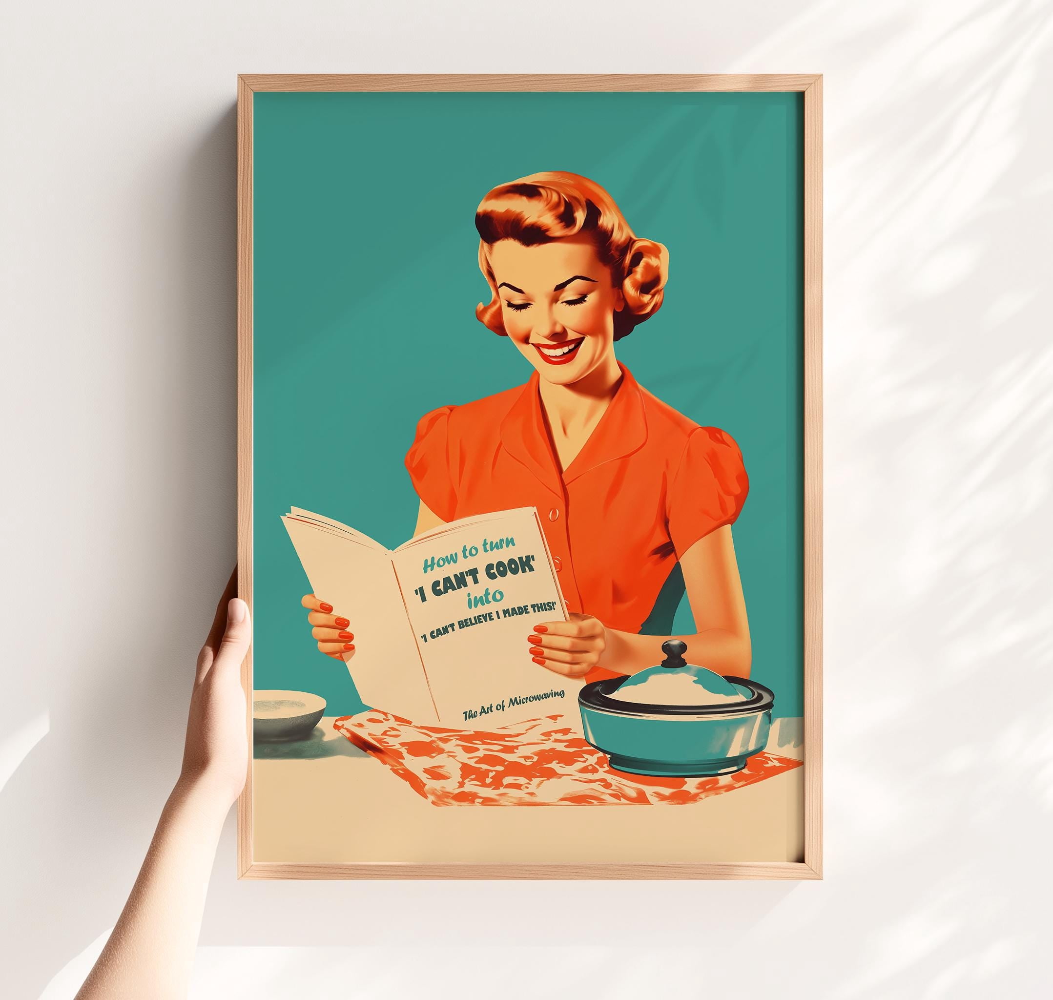 369 Prints Retro Kitchen Art Kitchen Wall Art 50S 60S Style Print Can'T ...