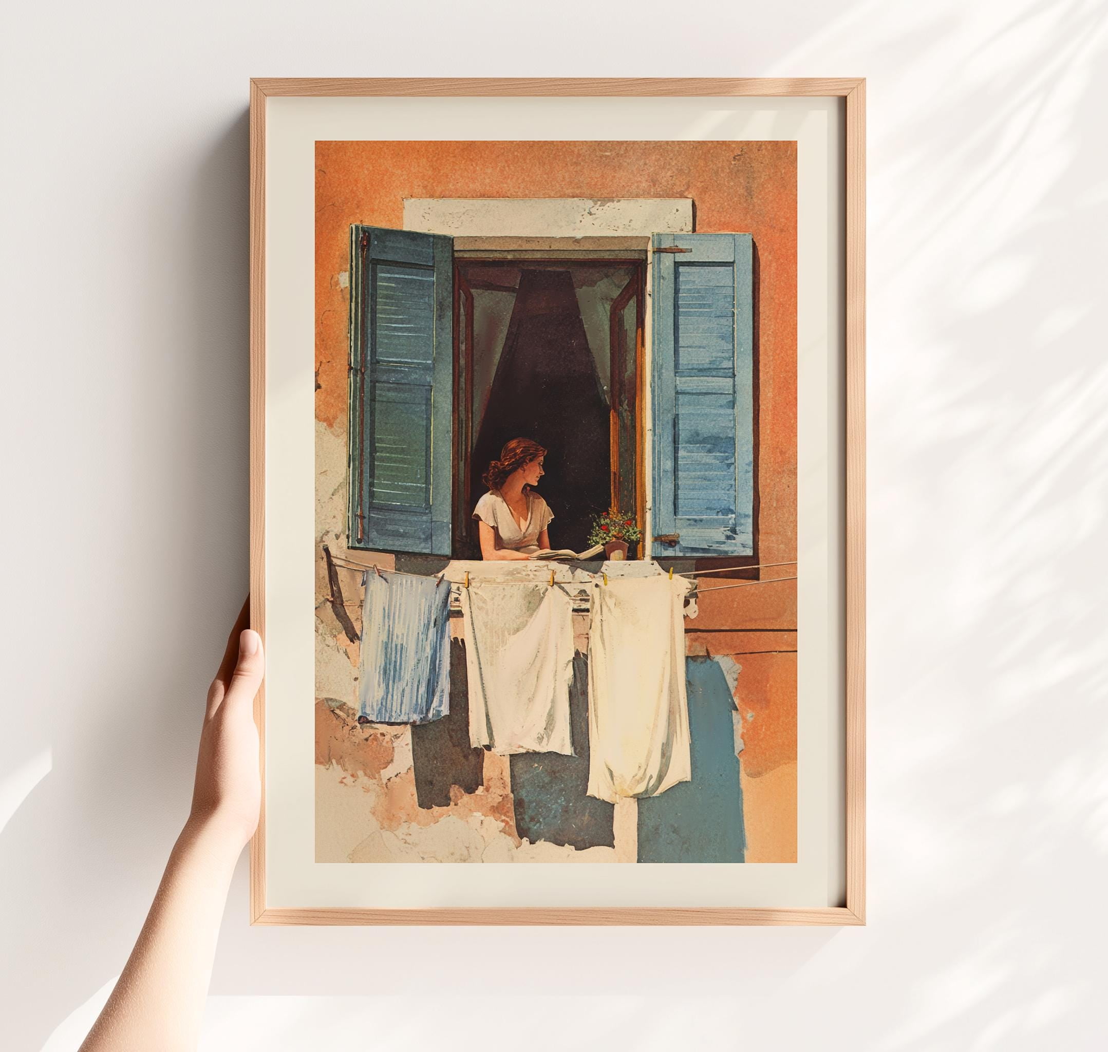 369 Prints Retro Laundry Room Art – Vintage Window Print, Cottage Wall ...