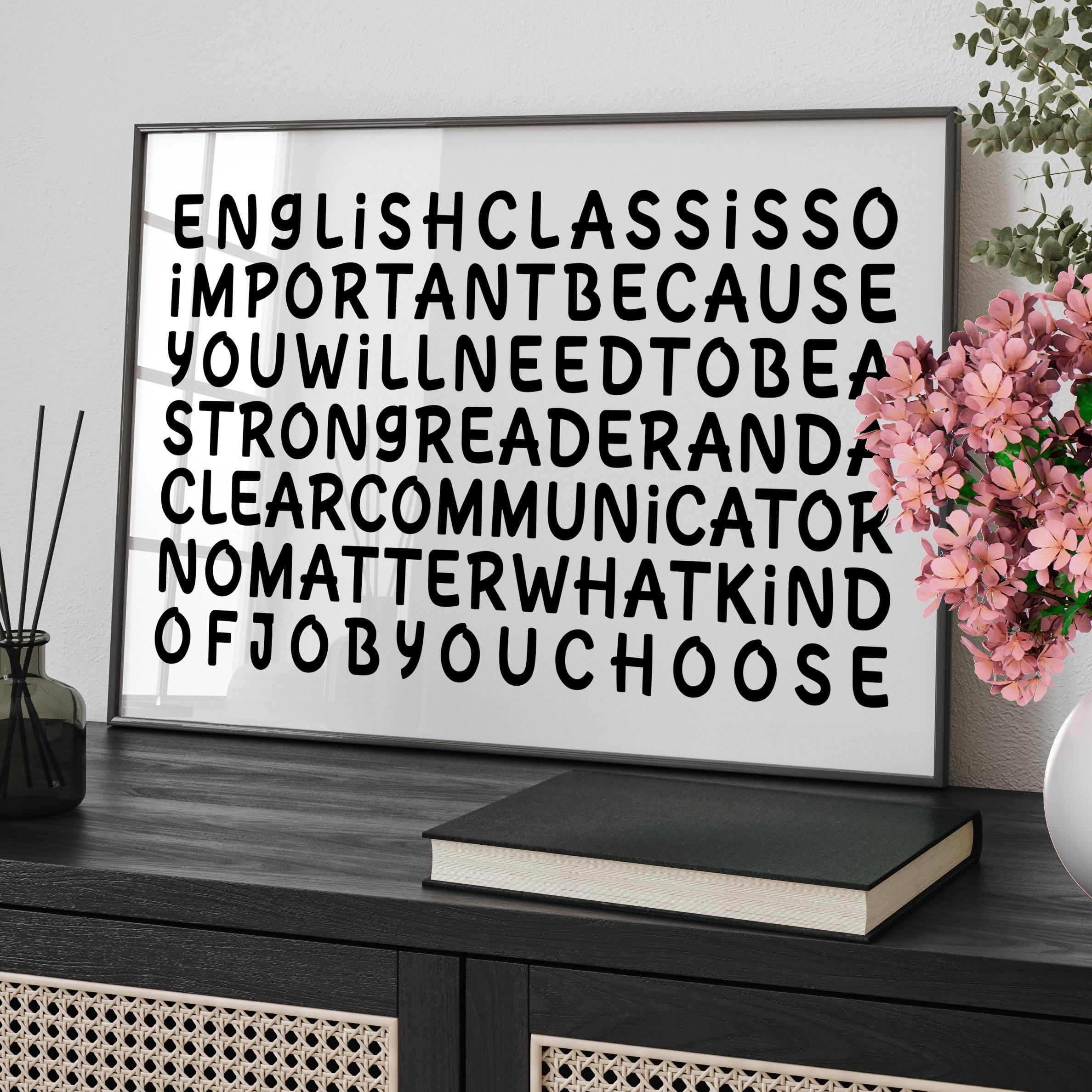 369 Prints School Poster Quote Classroom Minimalist, Gen Z Slang Class ...