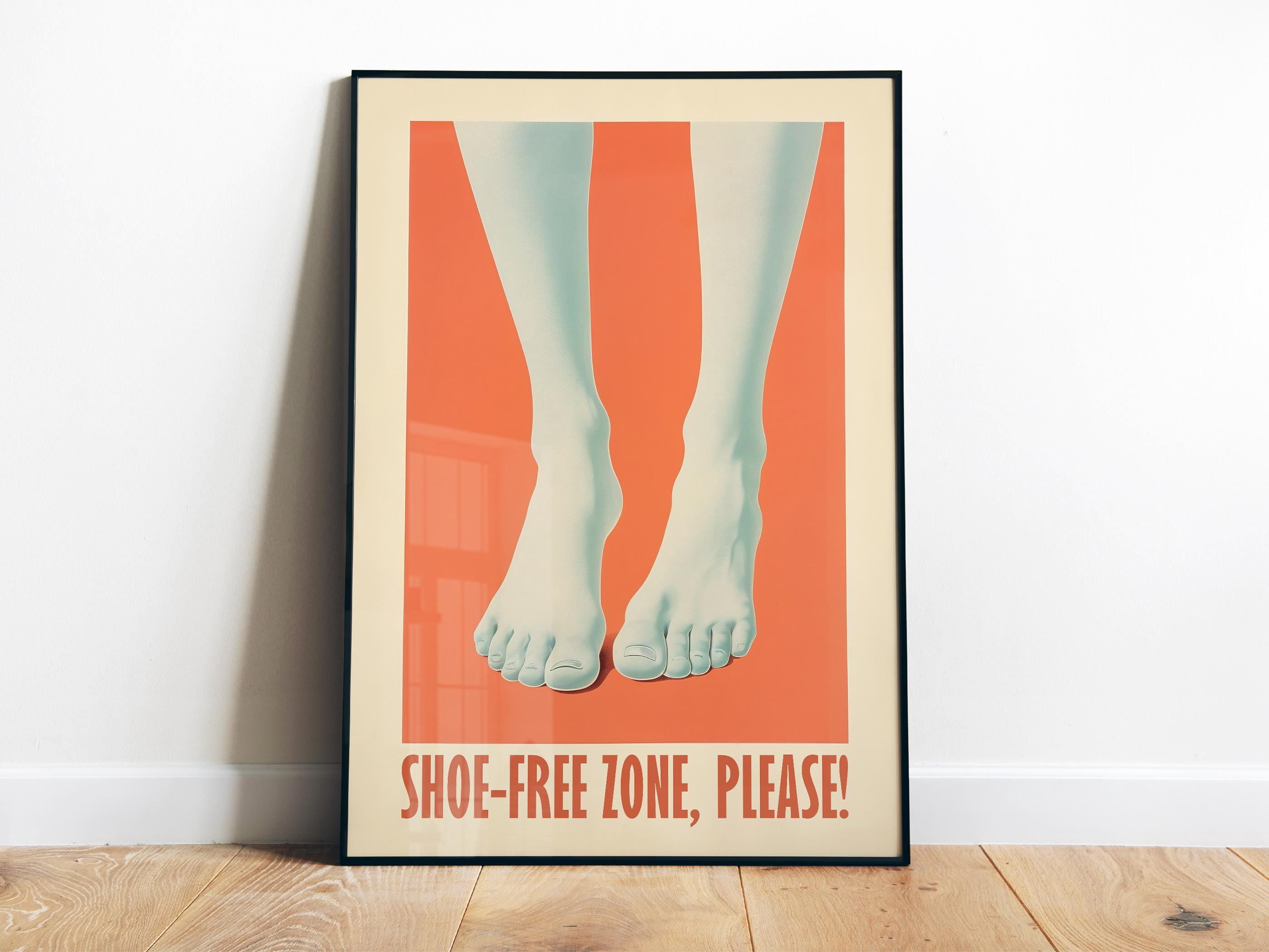 369 Prints Shoe Free Zone Print No Shoes In House Print Front Door Art ...