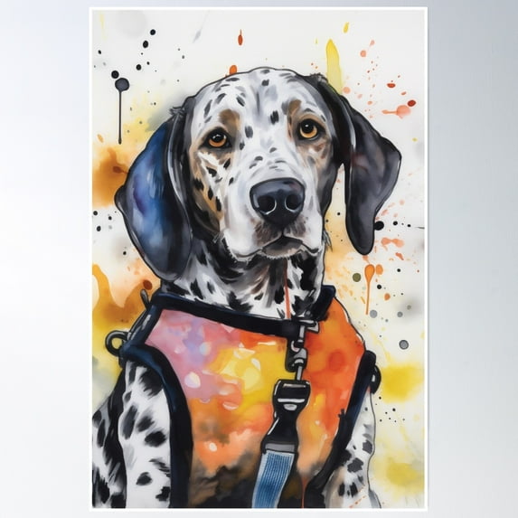 369 Prints Spaniel Dog In Life Jacket" - Original Watercolor Painting ...