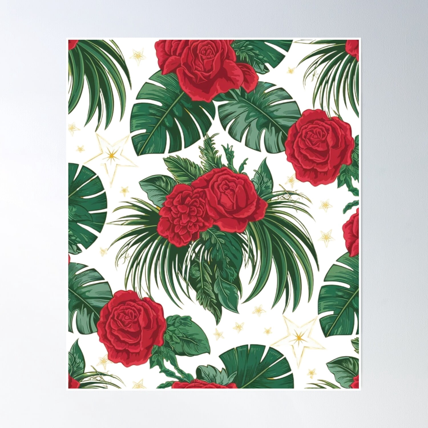 369 Prints "Tropical Sunset Paradise" Graphic- No Framed, Vintage Wall ...