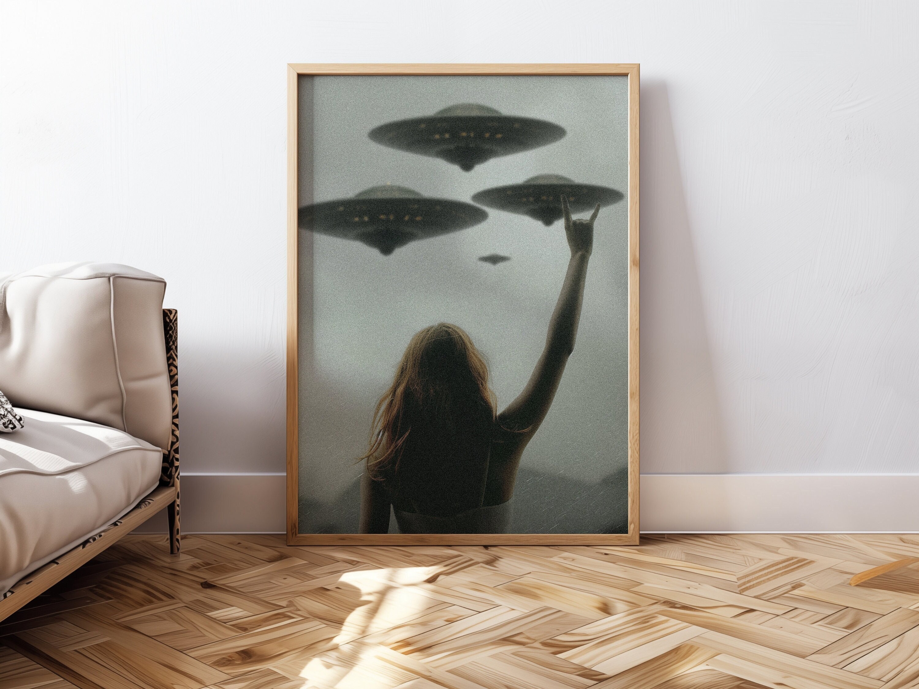 369 Prints Ufo Wall Art Ufo Photo Retro Ufo Poster Printable Wall Decor ...