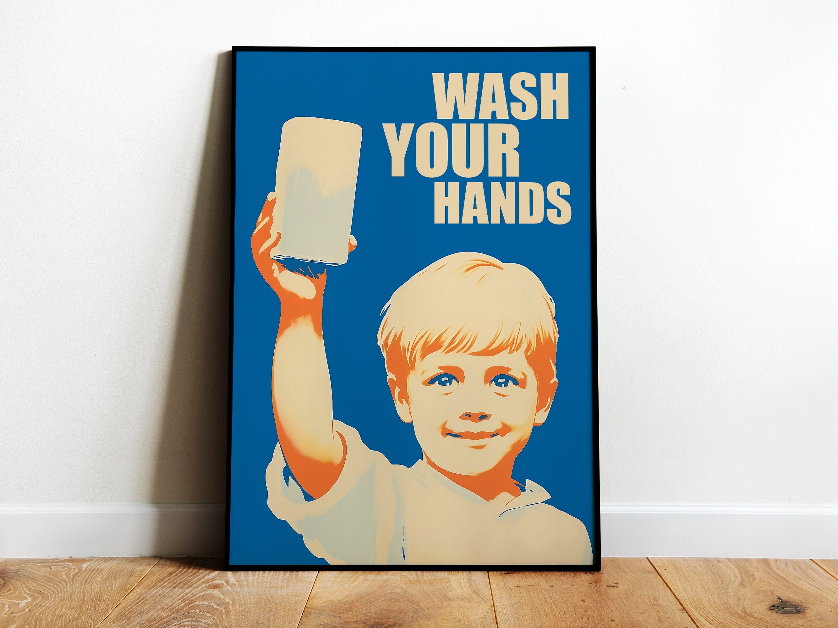 369 Prints Wash Your Hands Printable Minimalistic Poster For Bathroom ...