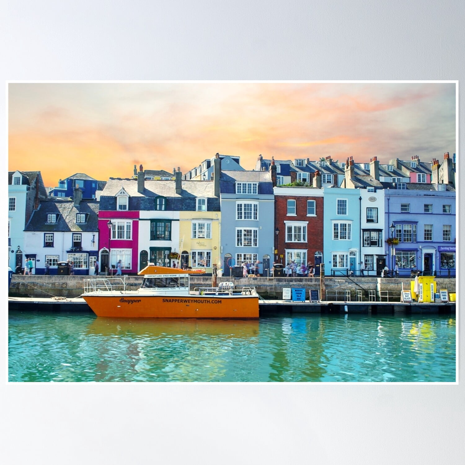 369 Prints Weymouth Harbour- No Framed, Vintage Wall Art, Trendy Retro ...