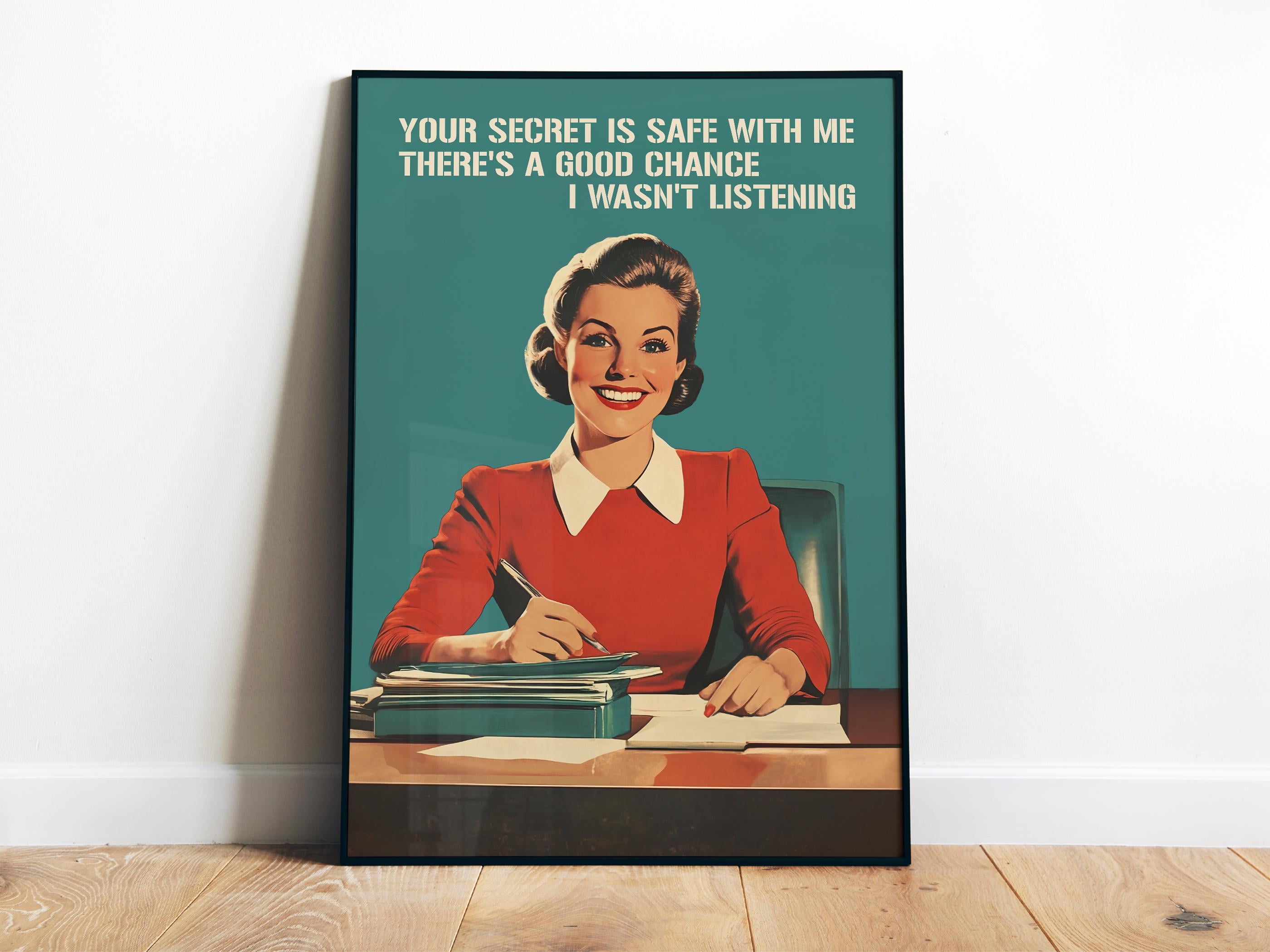 369 Prints Your Secret Is Safe With Me Print Office Wall Art Printabe ...