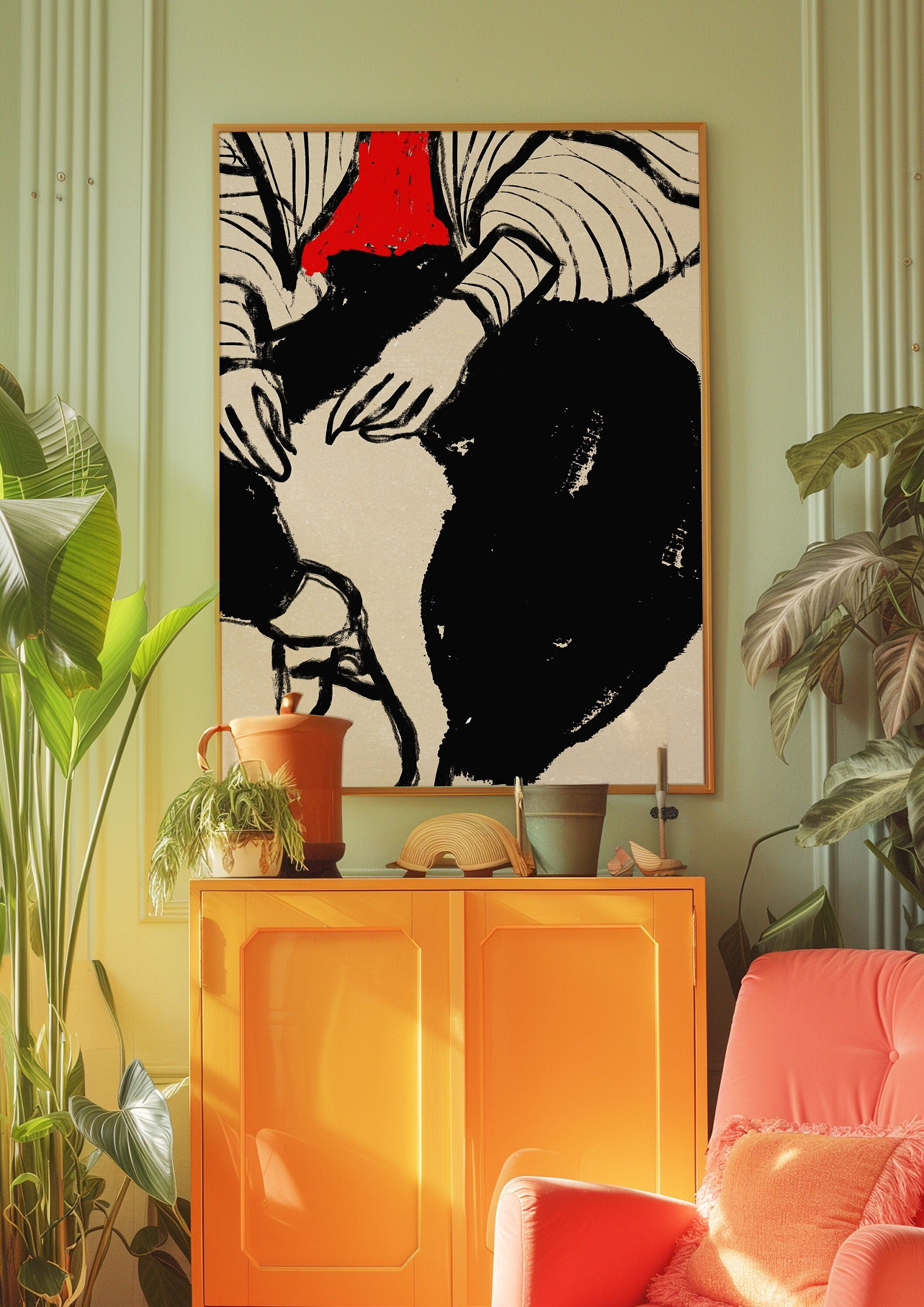 369 Prints black Wall Art, 70S Poster, Line Art Print, Psychedelic Art ...