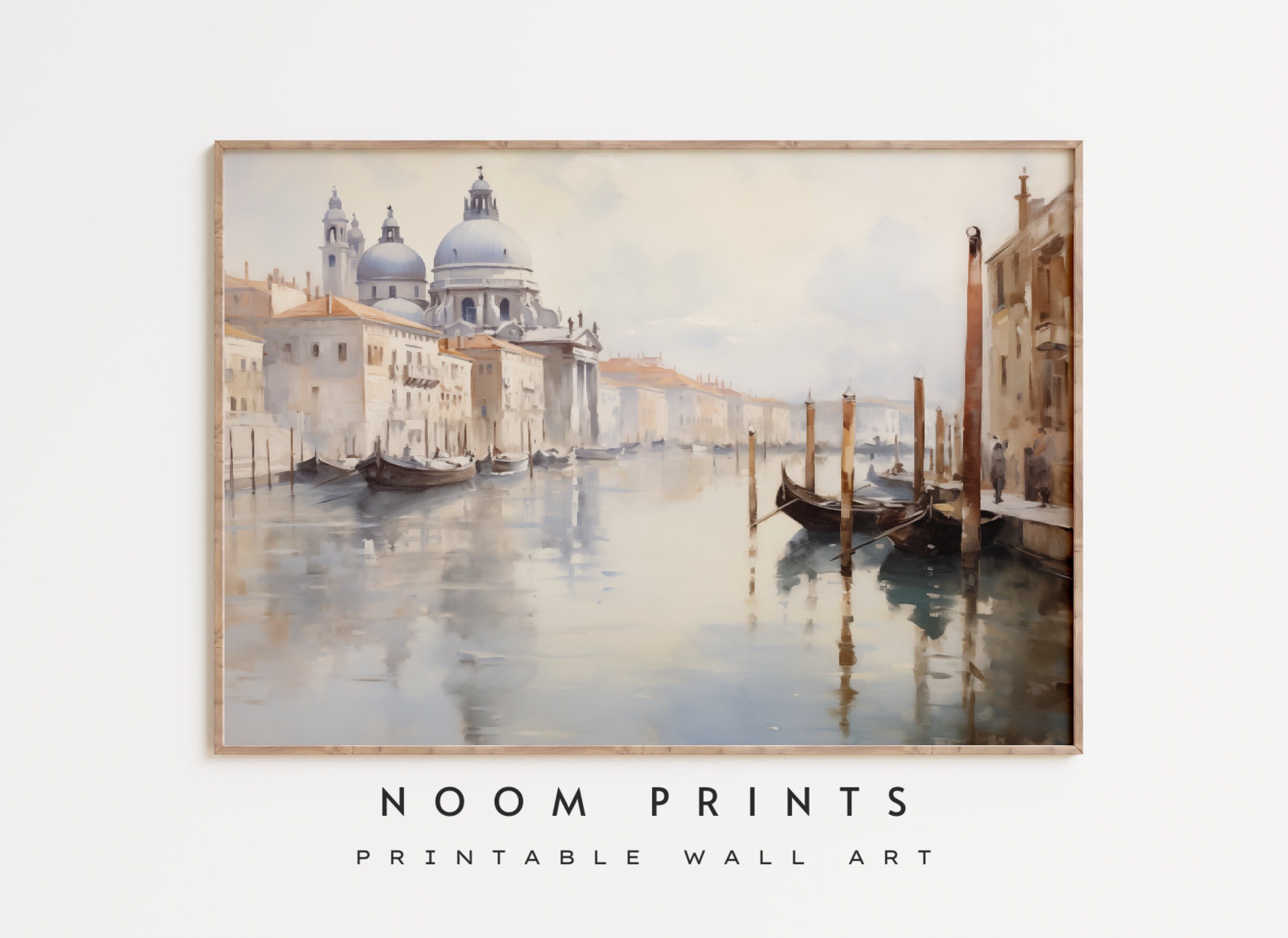 369 Prints canals Of Venice Wall Art Venice Abstract Vintage Neutral ...