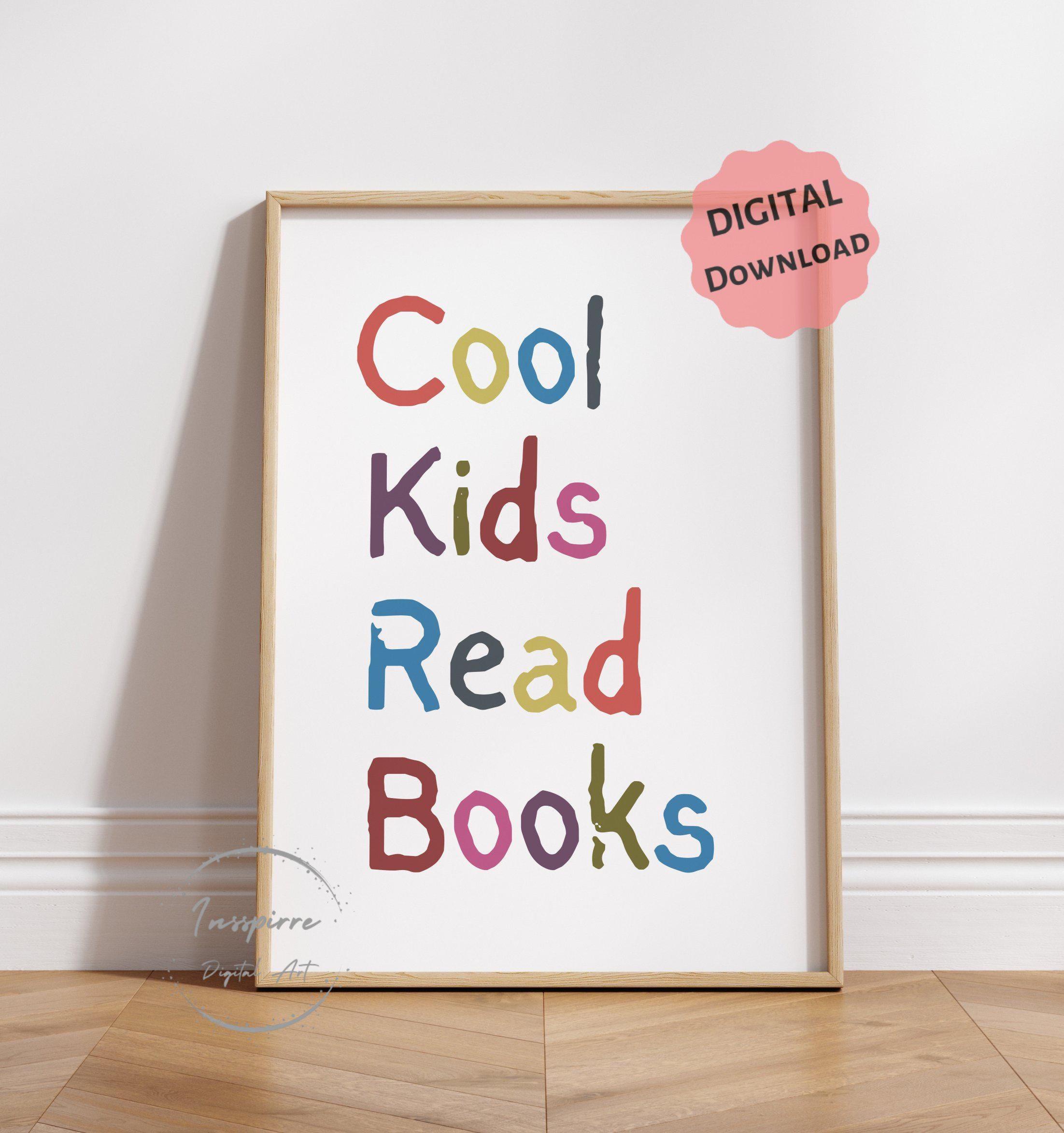 369 Prints cool Kids Read Books, Toddler Playroom Decor, Reading Room ...