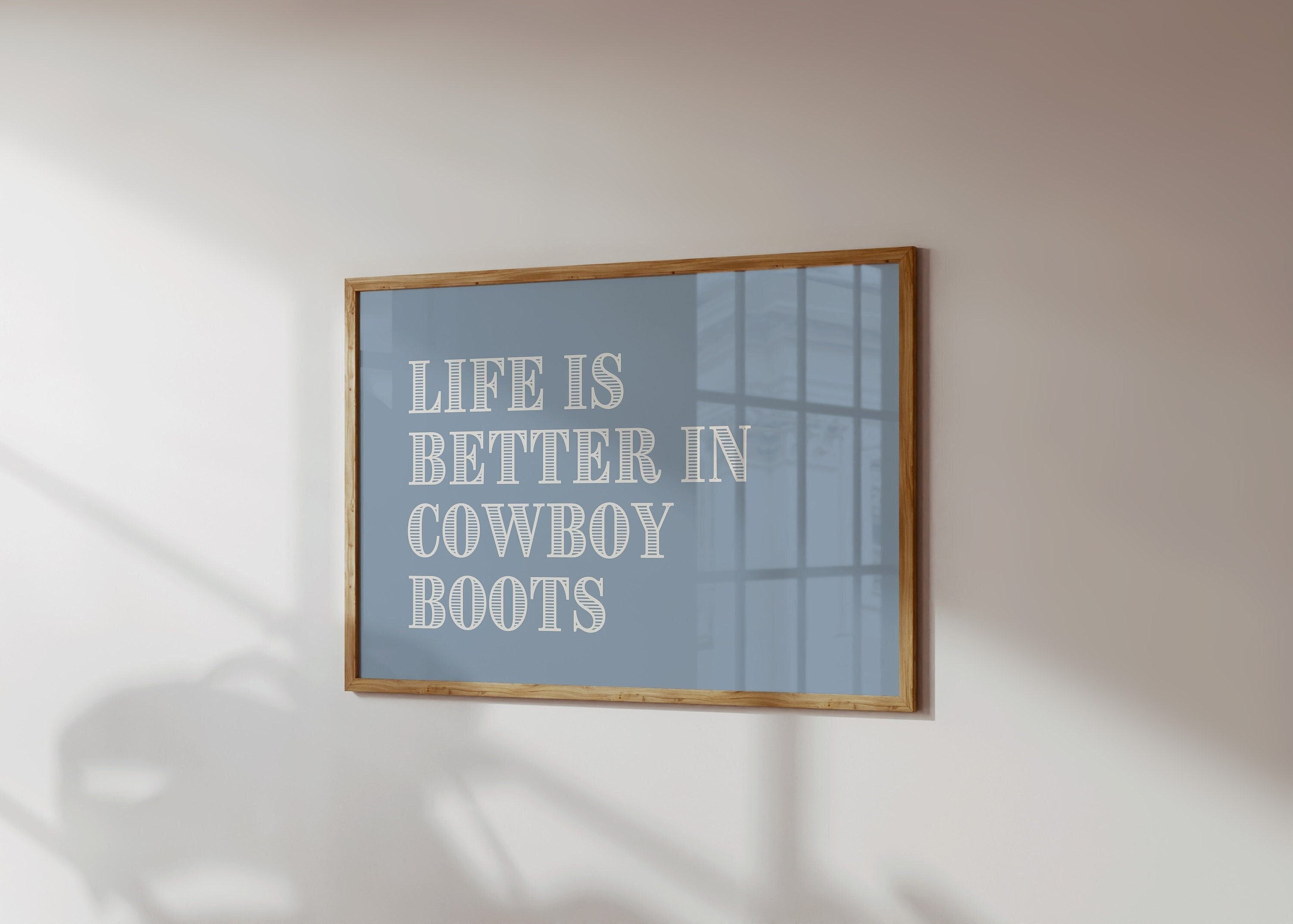369 Prints cowboy Boots Quote Print Western Typography Wall Art Retro ...