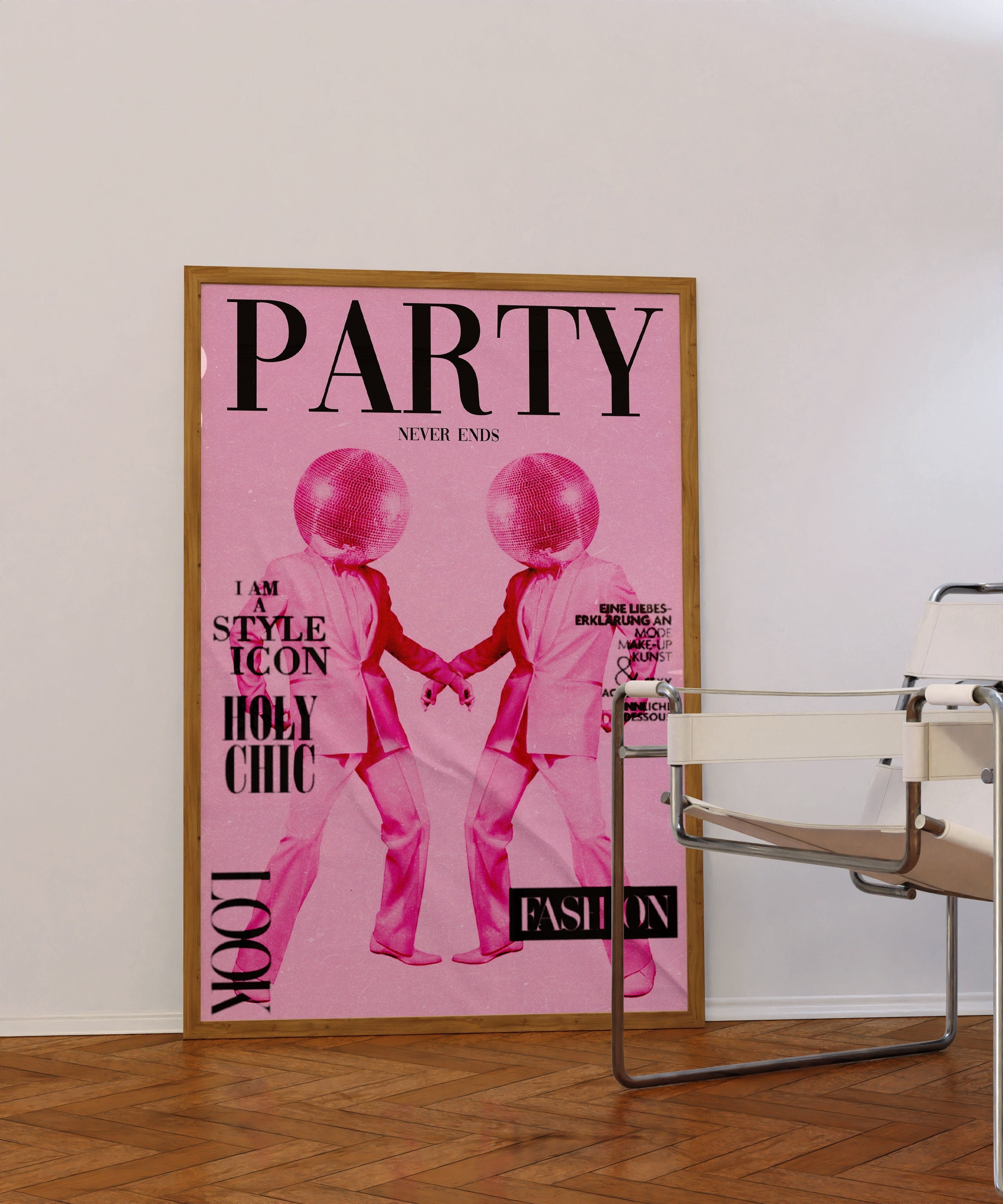 369 Prints disco Ball Poster, 70S Poster, Pink Wall Art, Psychedelic ...