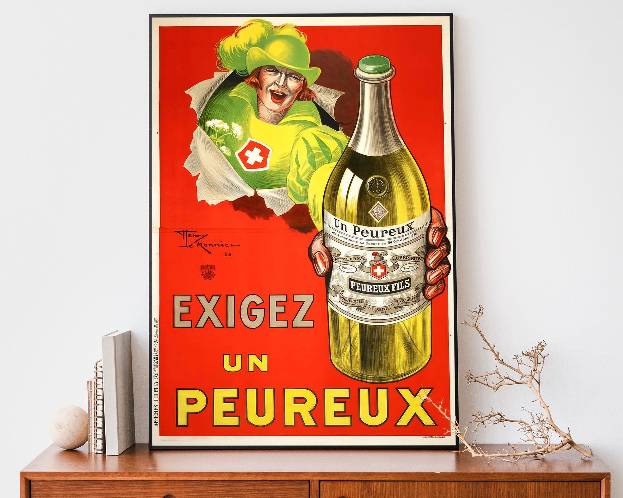 369 Prints exigez Un Peureux Aperitif Advertisement Poster Art Print ...