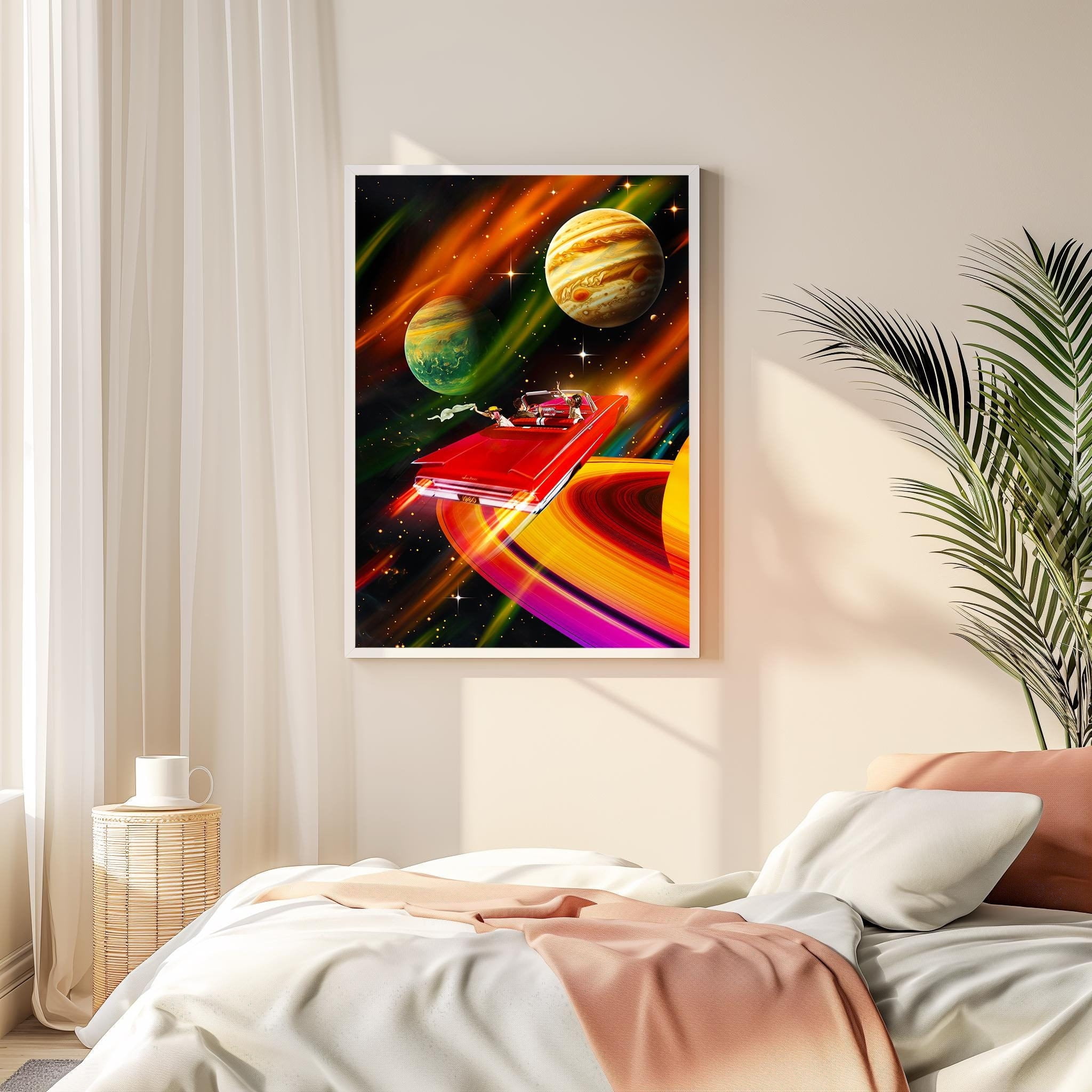 369 Prints fleet Of Light Psychedelic Art Poster - Retro Futurism Art ...