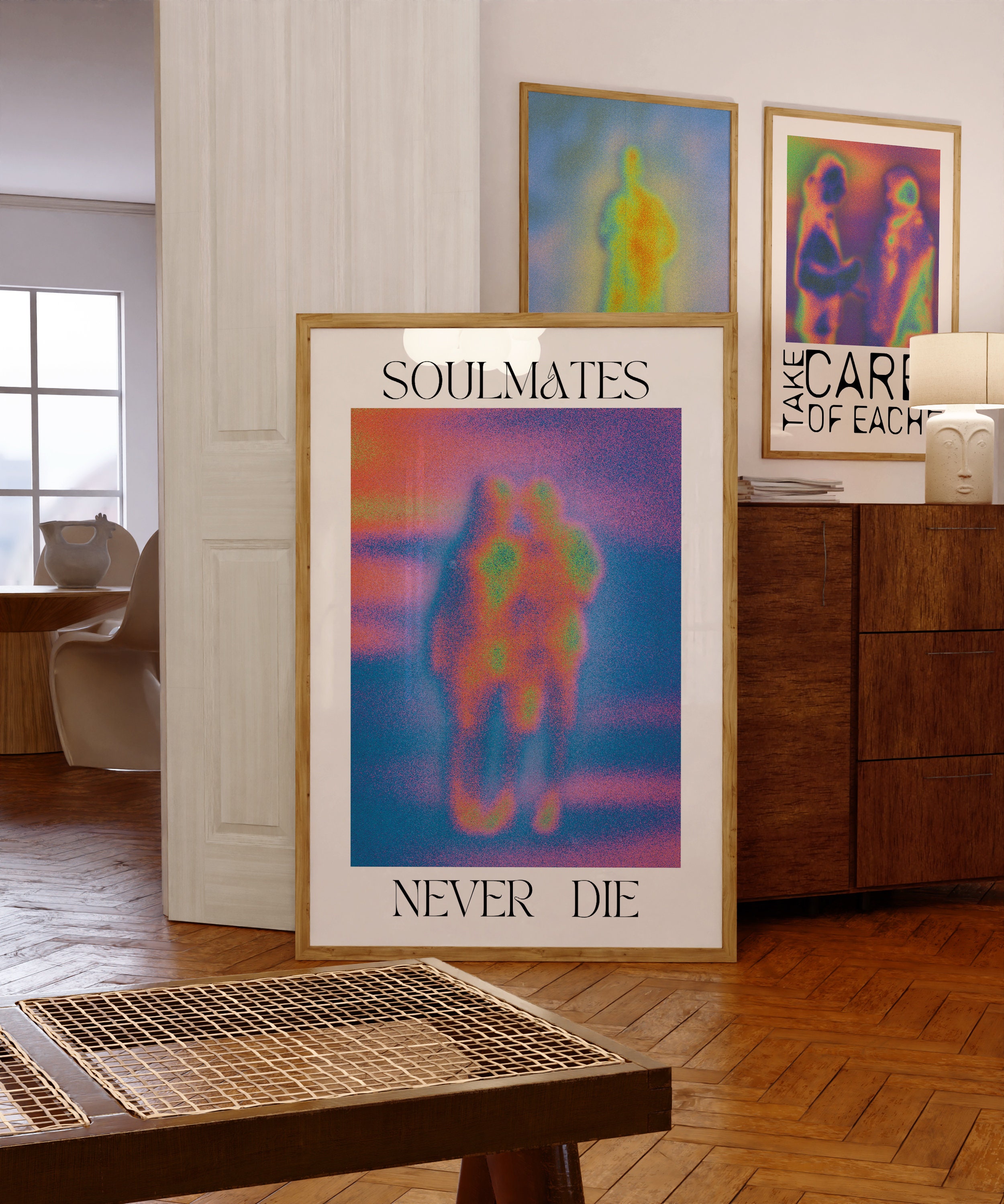 369 Prints gadient Poster, 70S Wall Art, Aura Print, Trippy Art ...