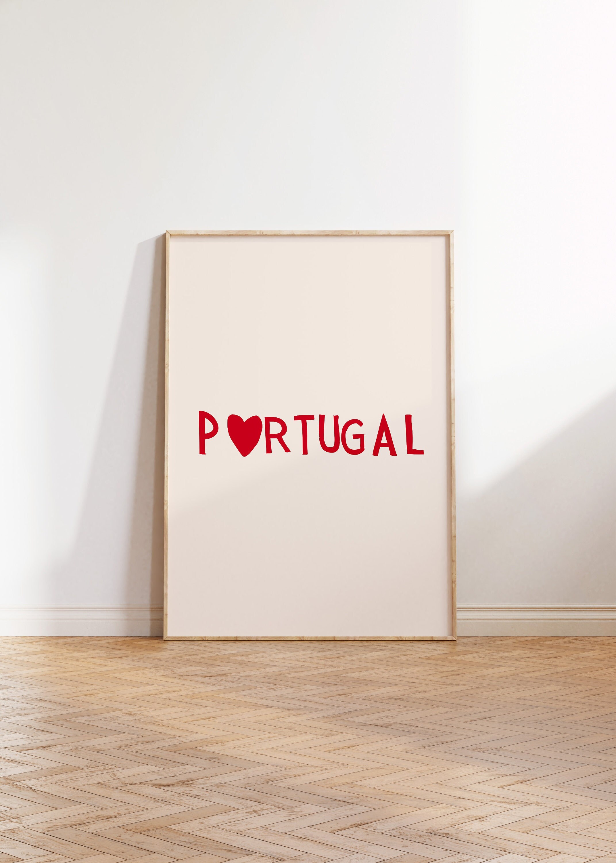 369 Prints portugal Print Cute Heart Poster Portugal Poster European ...