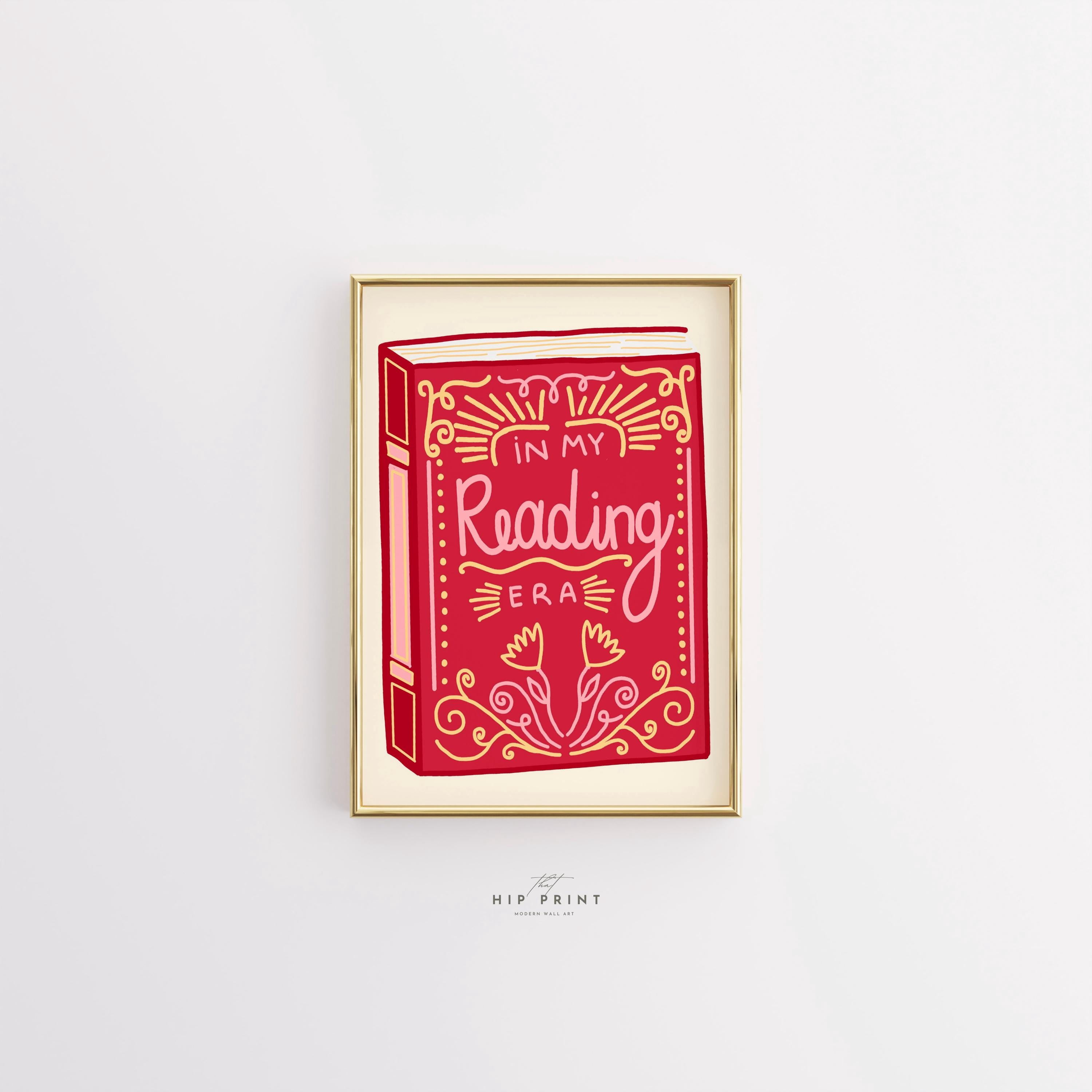 369 Prints reading Era Wall Art, Bookish Aesthetic Print, Literary ...