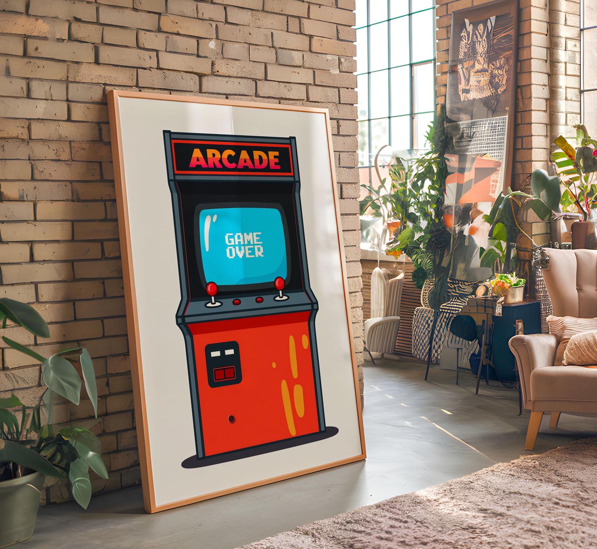 369 Prints retro Arcade Poster - Vintage Gaming Art - Perfect Gift For ...