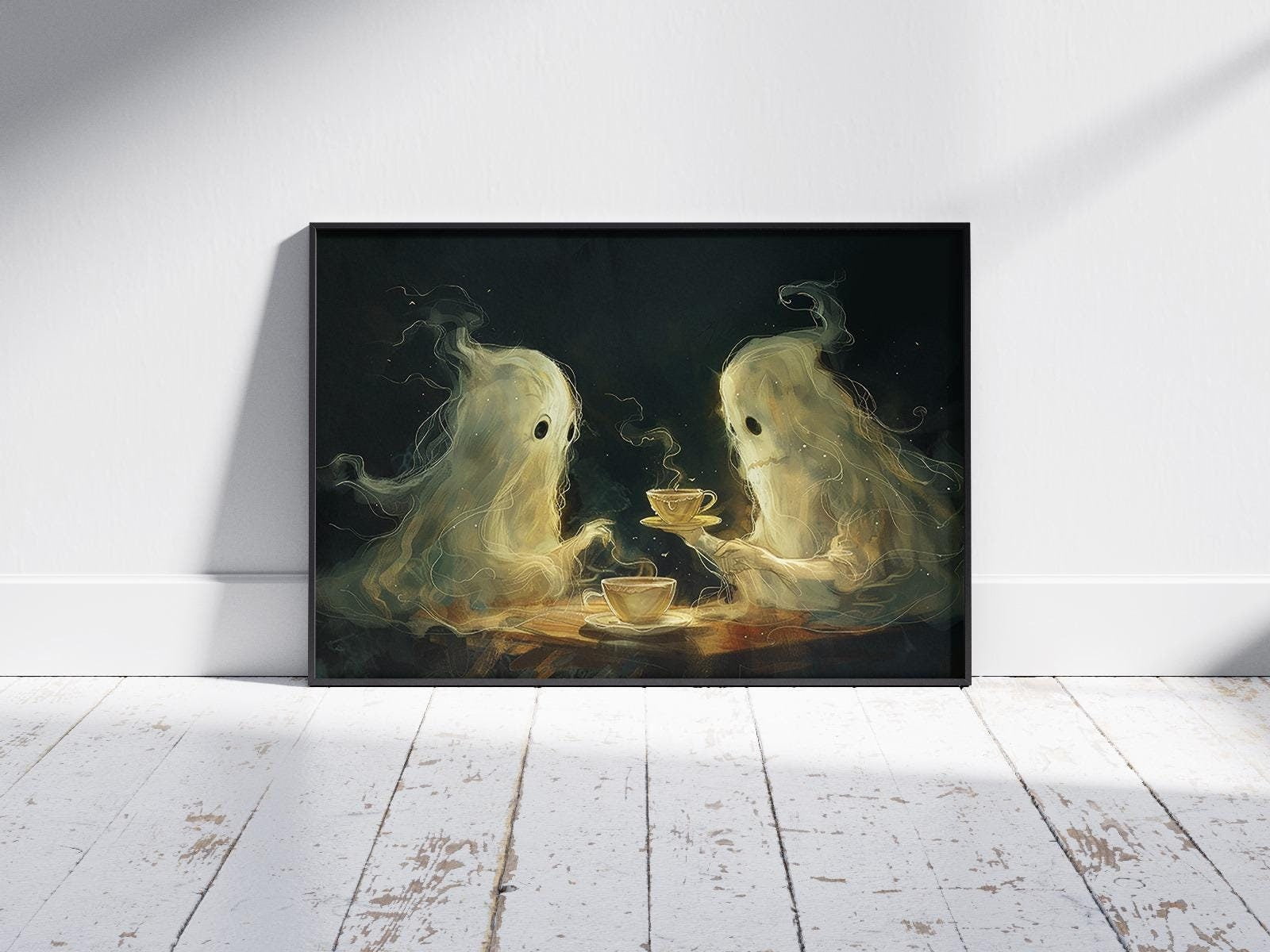 369 Prints retro Ghost Coffee Little Ghosts | Cute Spooky Halloween ...