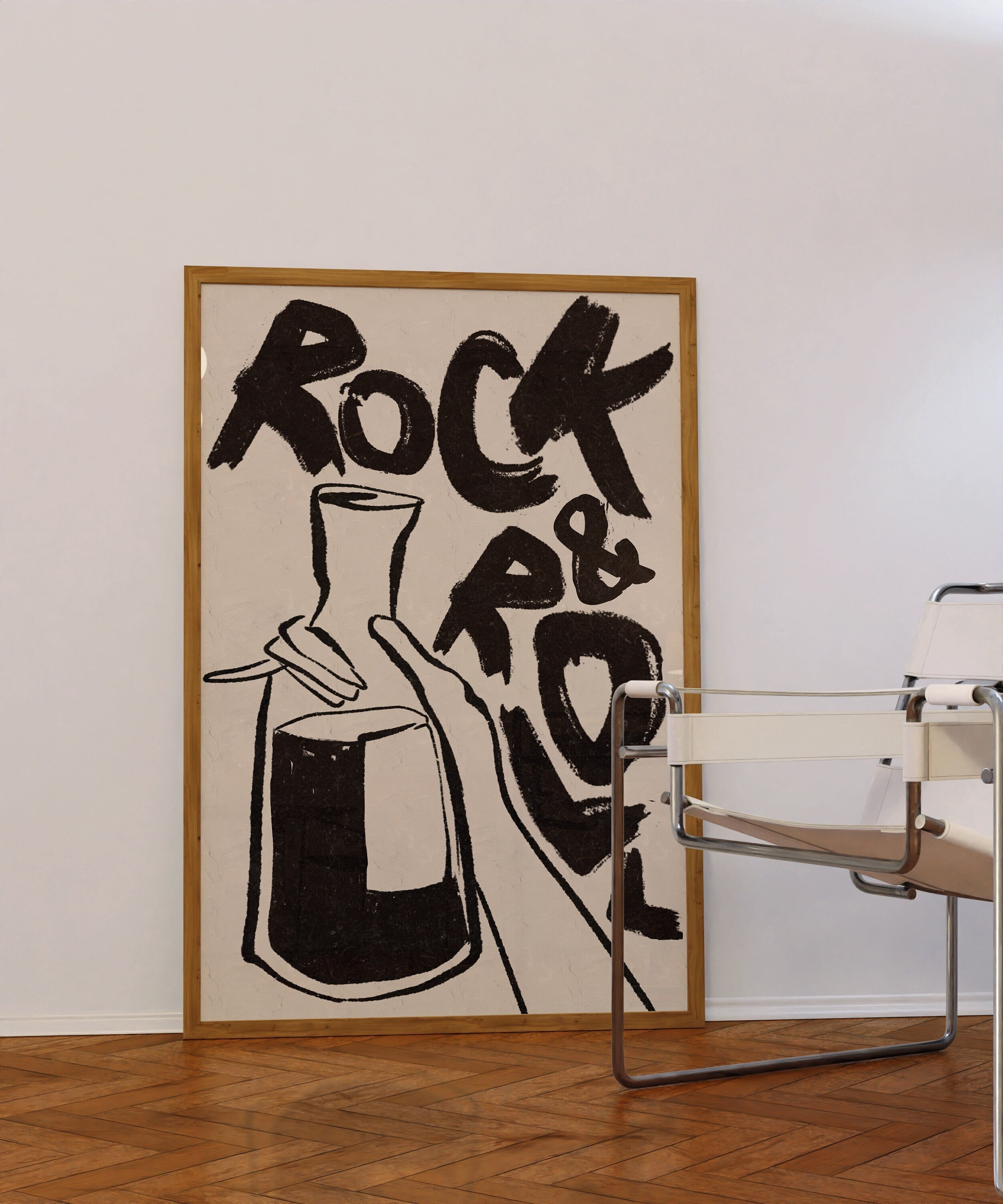 369 Prints rock And Roll Poster, 70S Poster, Black Wall Art, Line Art ...