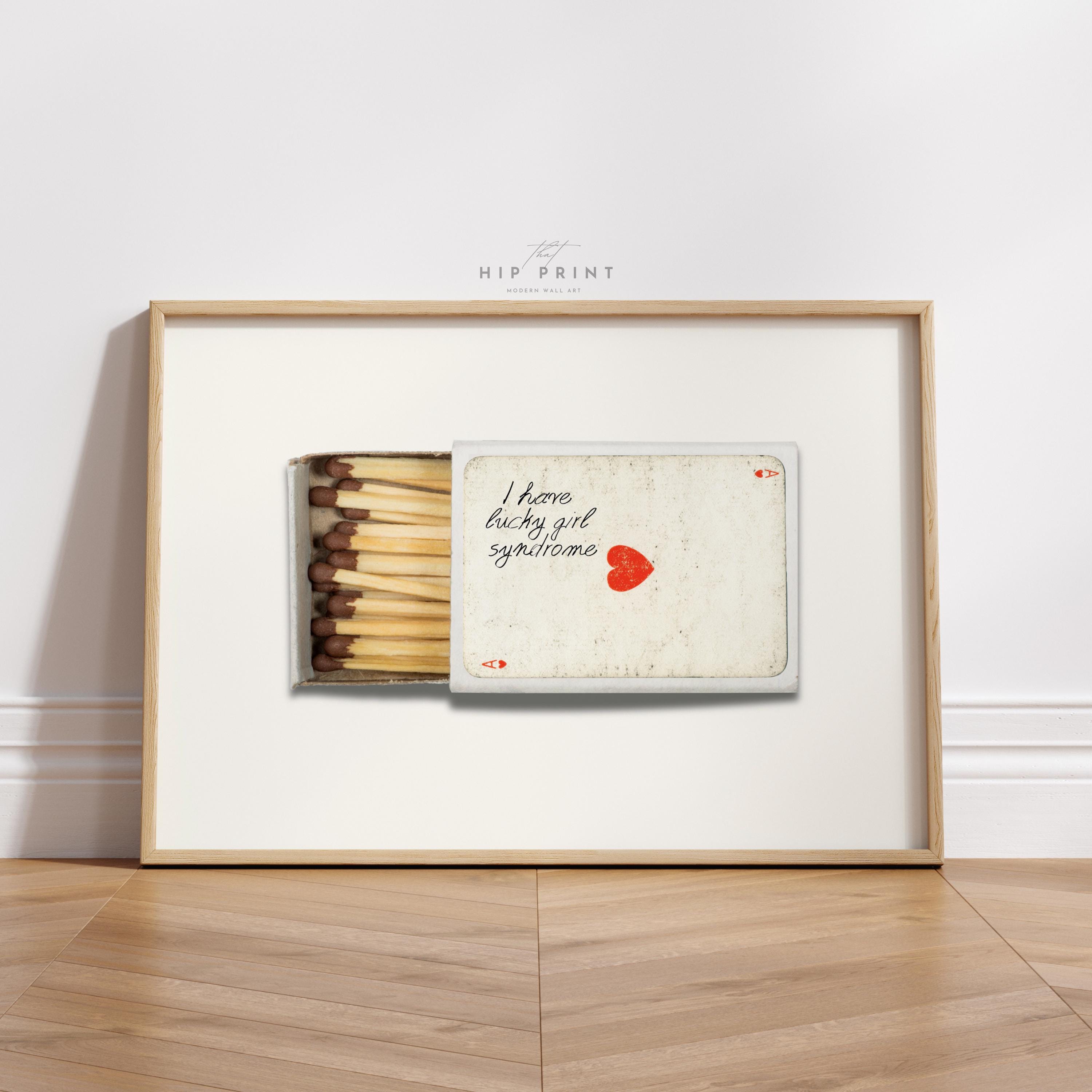 369 Prints trendy Matchbox Print, Trendy Matches Poster, Retro ...