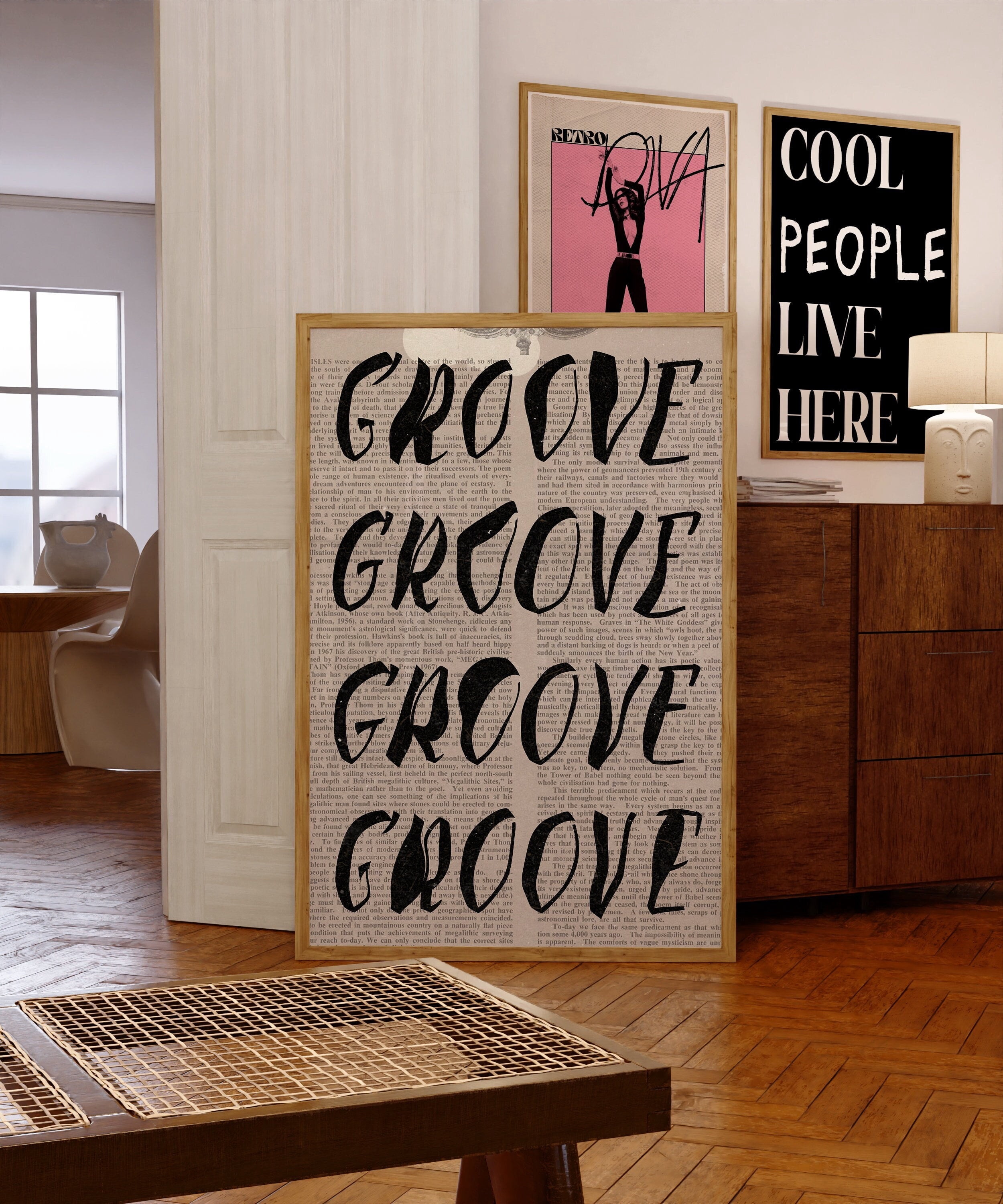 369 Prints typography Print, 70S Art, Trendy Wall Art, Psychedelic ...