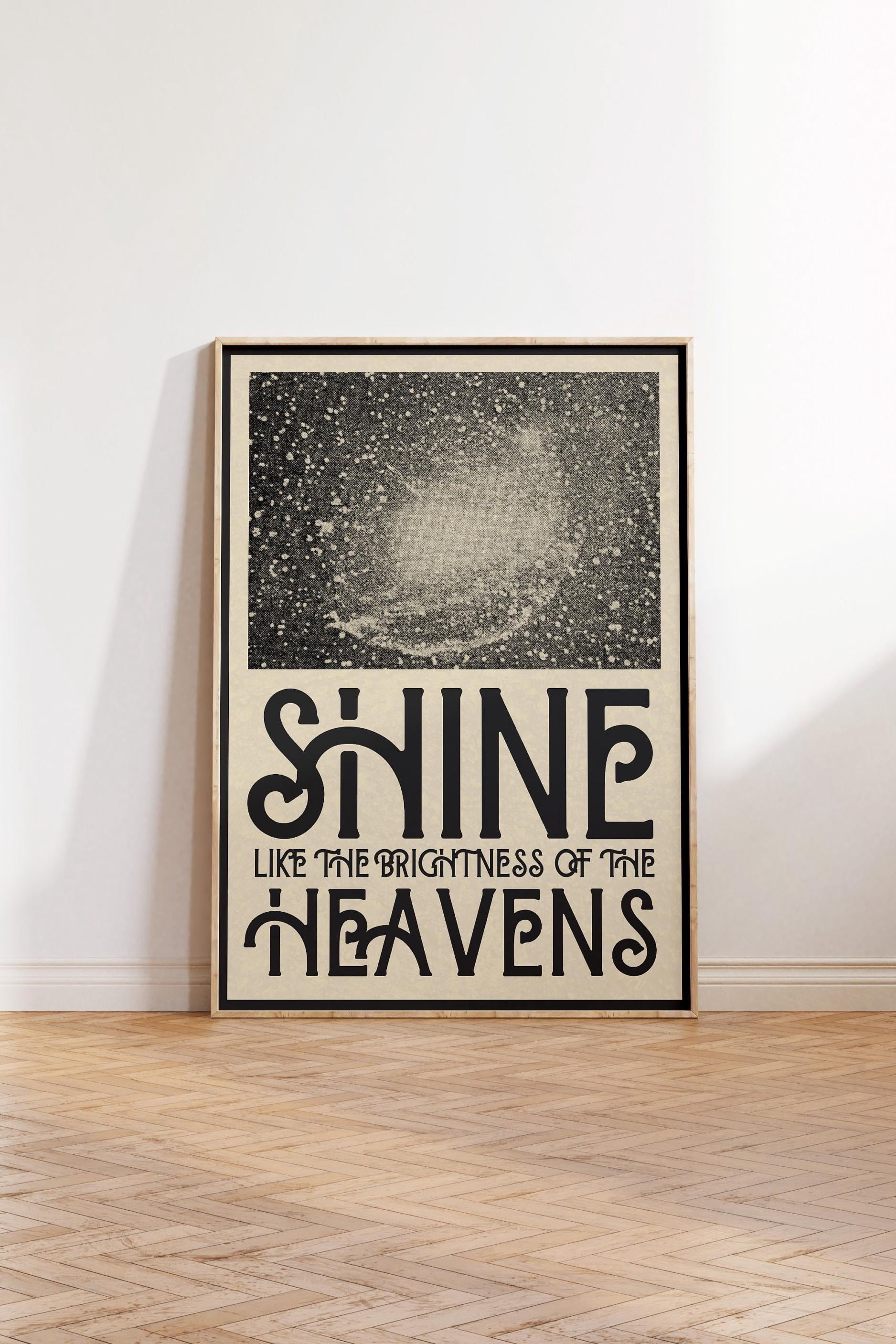 369 Prints vintage Bible Poster Daniel 12:3 Art Print Celestial Wall ...