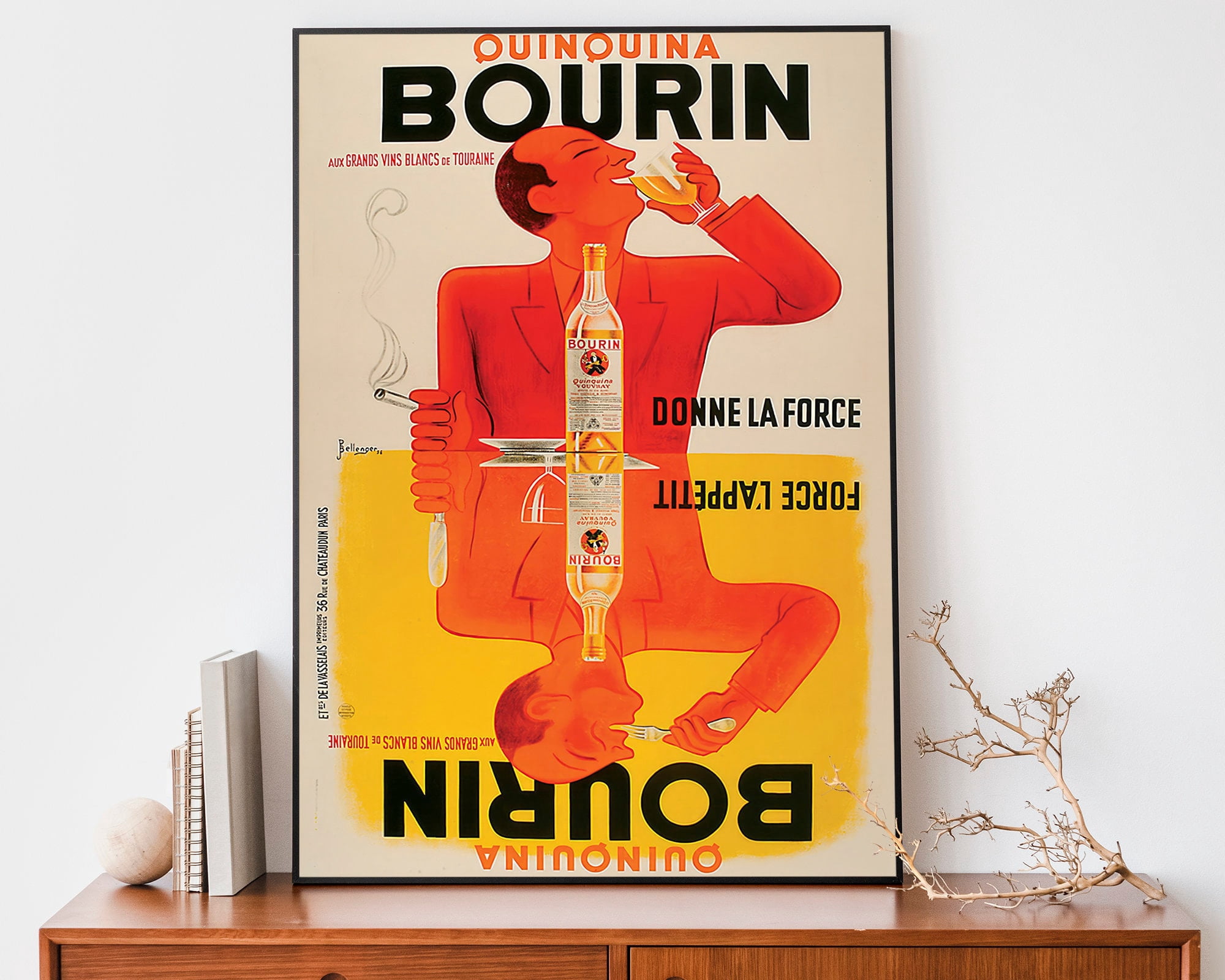 369 Prints vintage Bourin Poster, Art Nouveau French Print, Retro ...