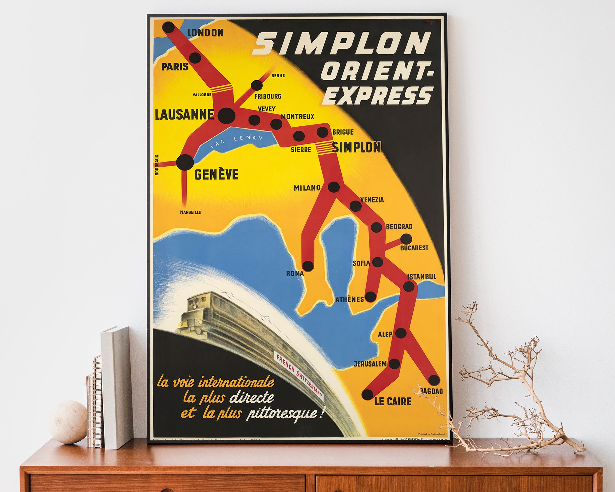 369 Prints vintage Orient Express Poster, Retro Travel Art Print ...