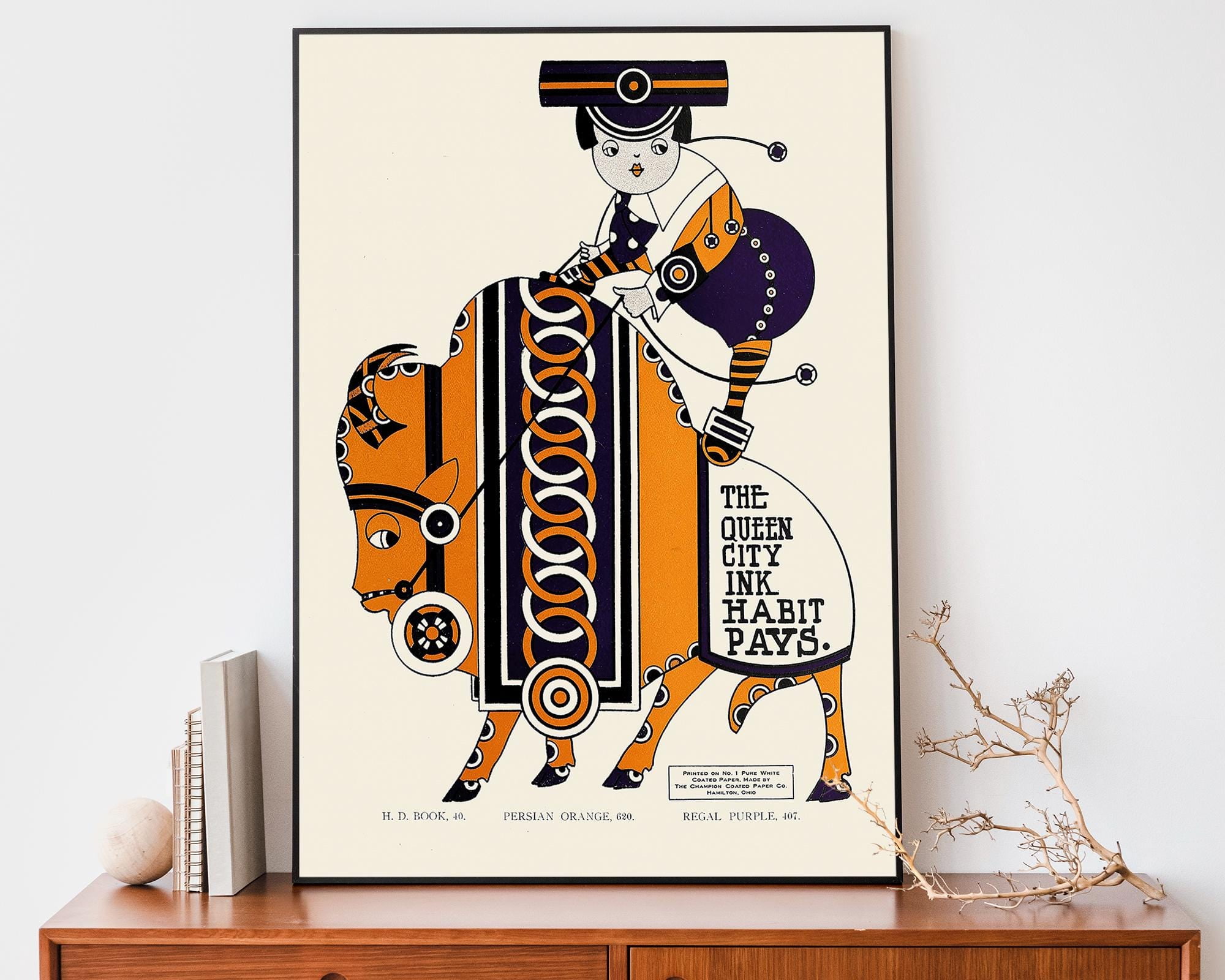 369 Prints vintage Printing Poster | Queen City Printing Ink Company ...