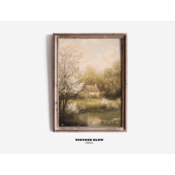 369 Prints vintage Spring Landscape Prints | Rustic Farmhouse Wall Art ...