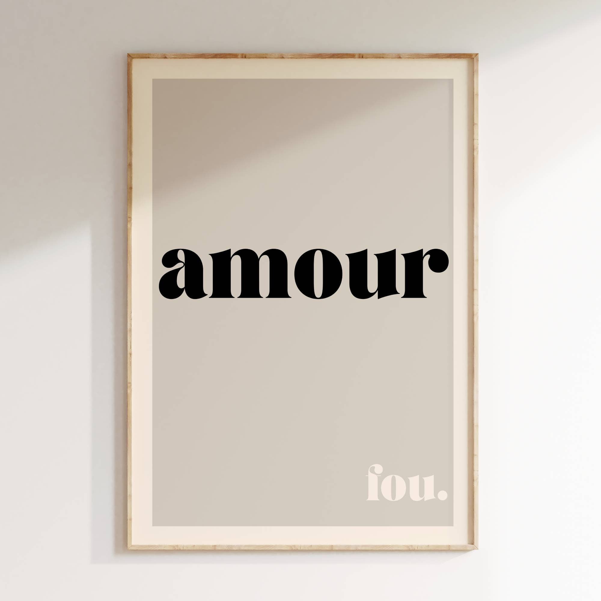 369 Prints amour Wall Art Print, Amour Love Print, Modern Typography ...