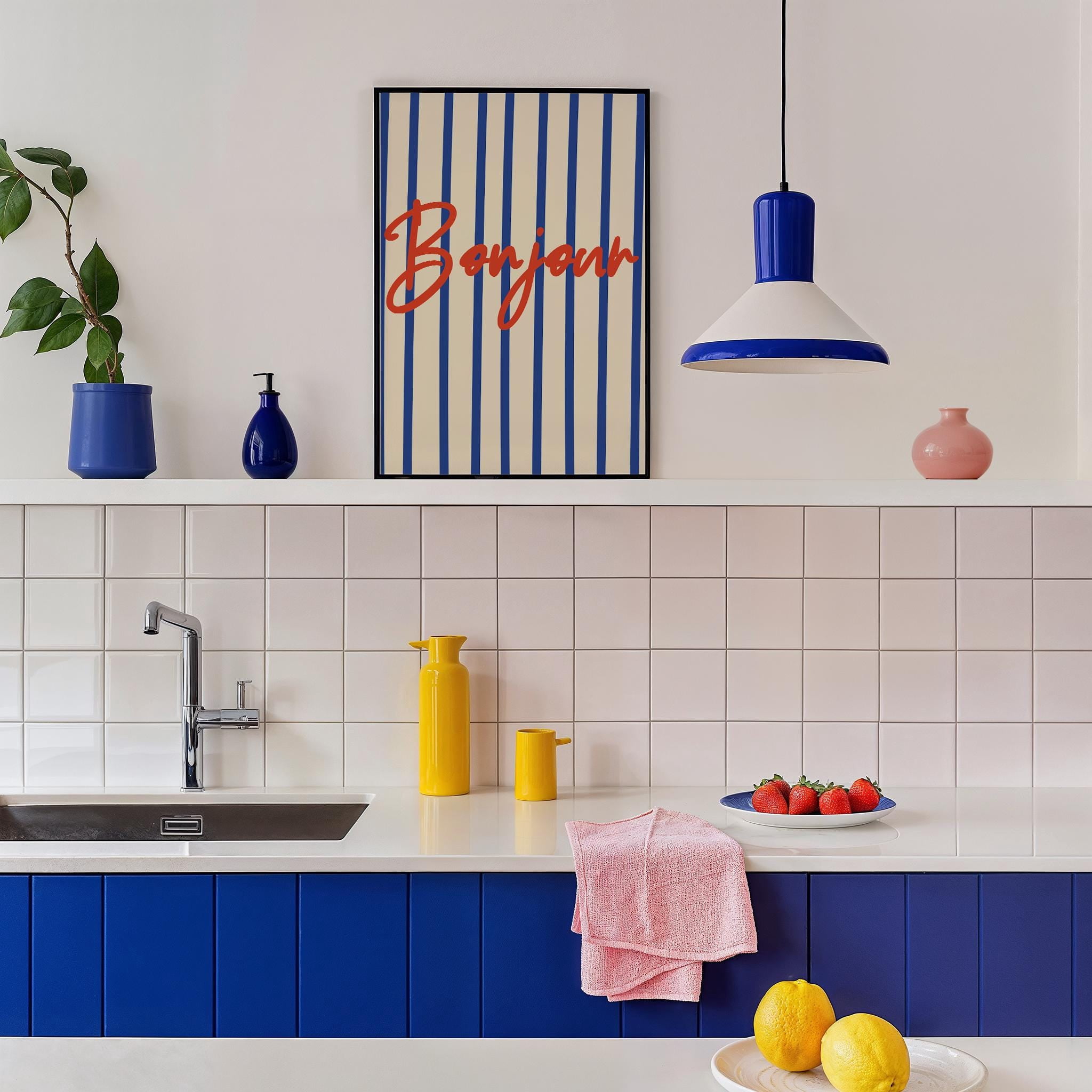 369 Prints bonjour Poster, Bonjour Wall Deco, Modern Kitchen Print ...