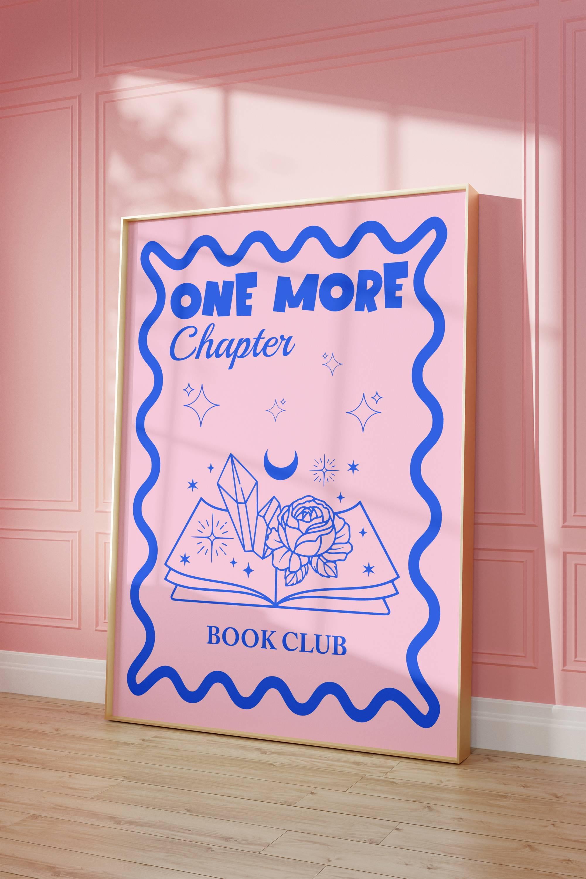 369 Prints book Lover Gift, One More Chapter Poster, Reading Nook Decor ...