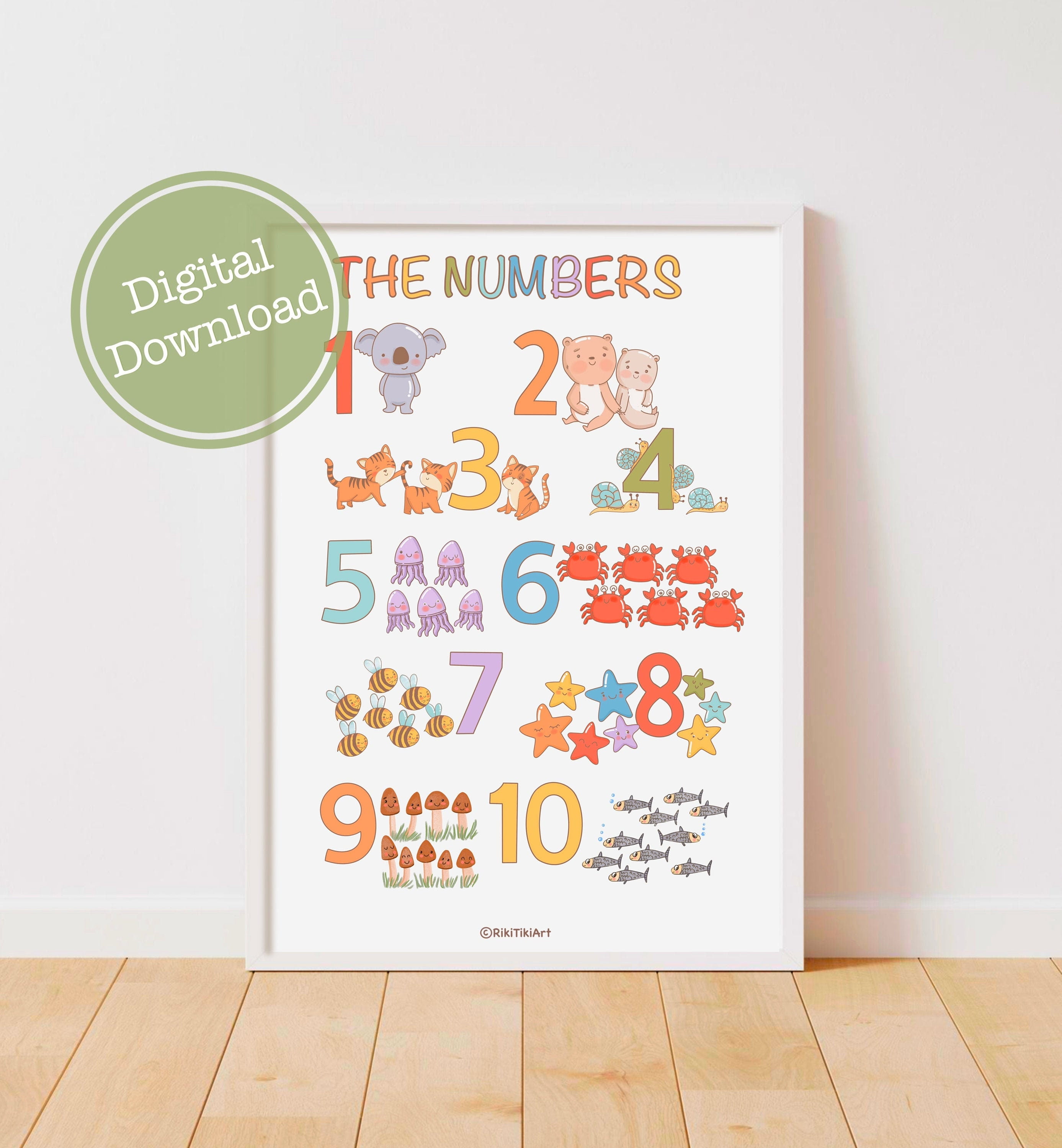 369 Prints classroom Posters Numbers 1-10 Montessori Materials ...