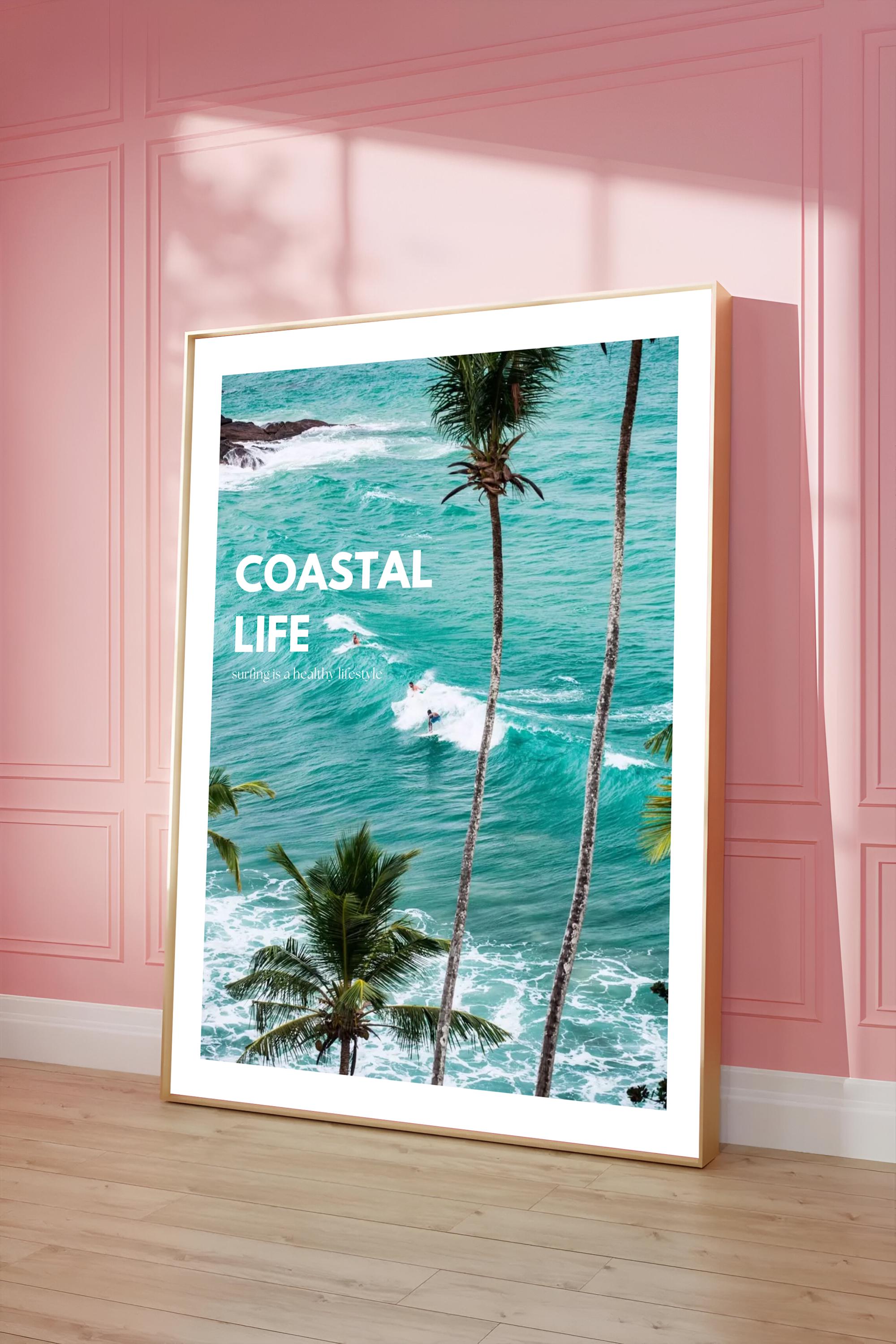 369 Prints coastal Life Poster, Surf Decor, Summer Poster, Coastal Wall ...