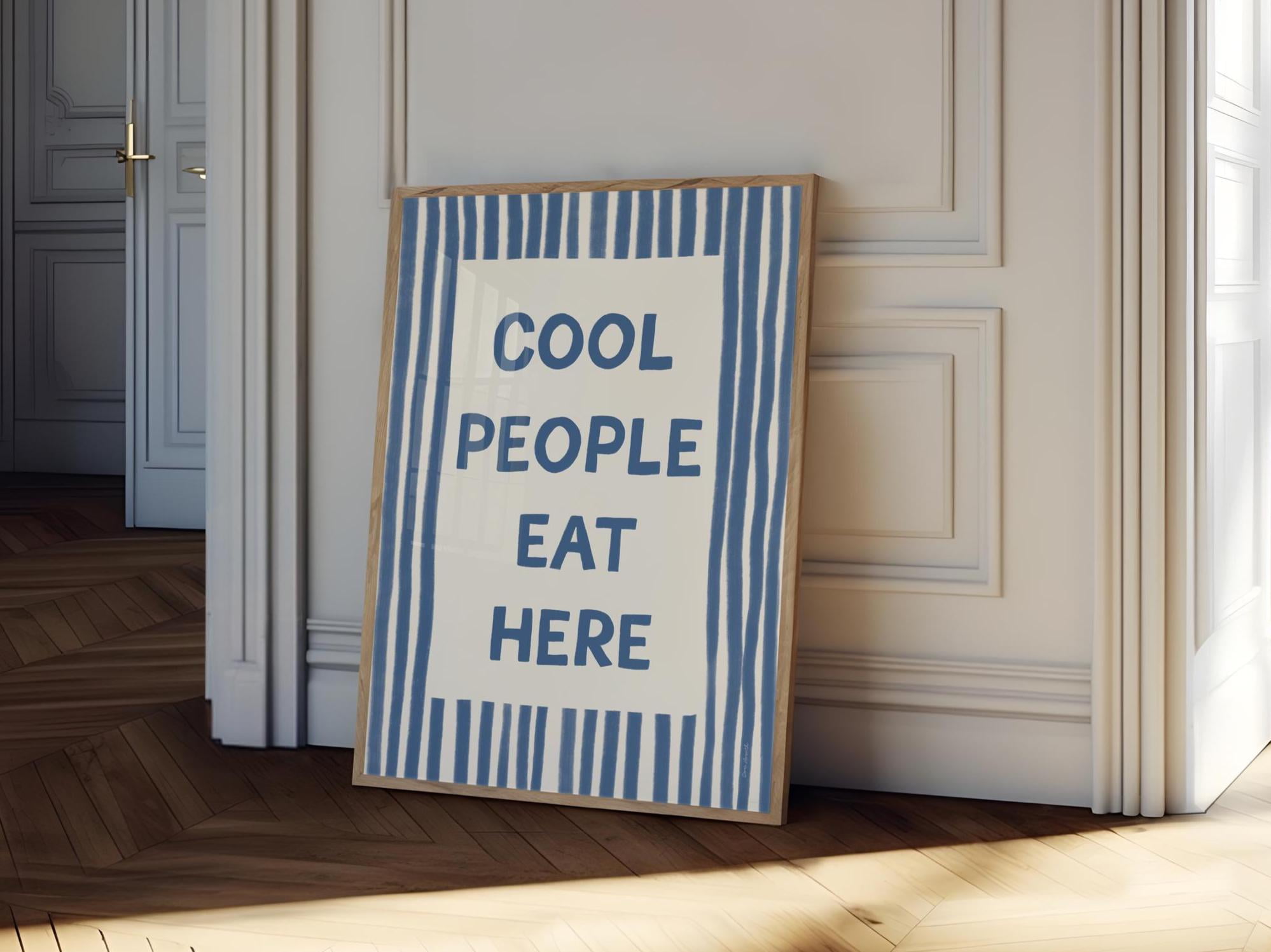 369 Prints cool People Eat Here Wall Art, Let‘S Eat Print, Bon Appetit ...