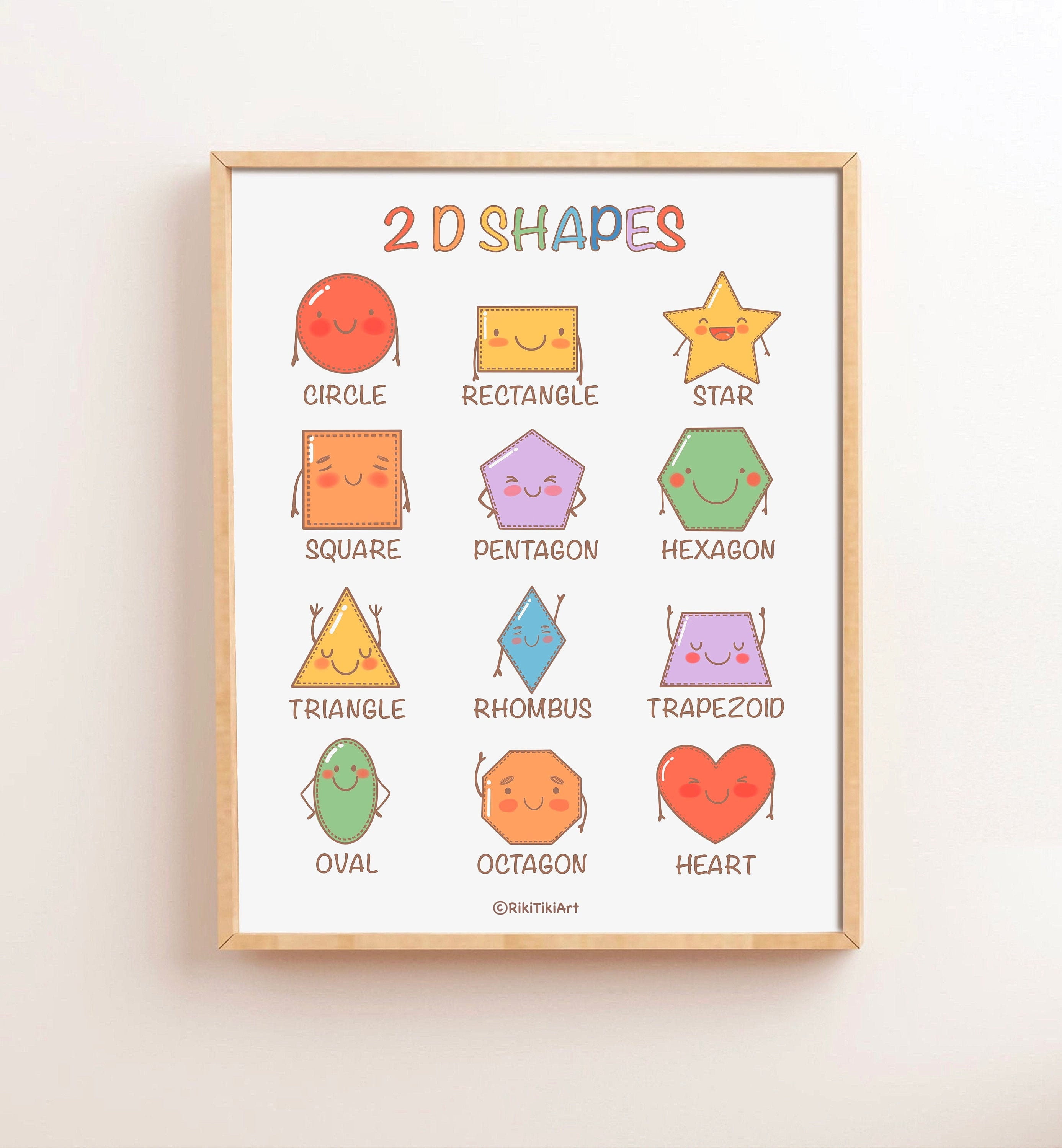 369 Prints geometric Shapes Toddler Classroom Posters, Montessori ...