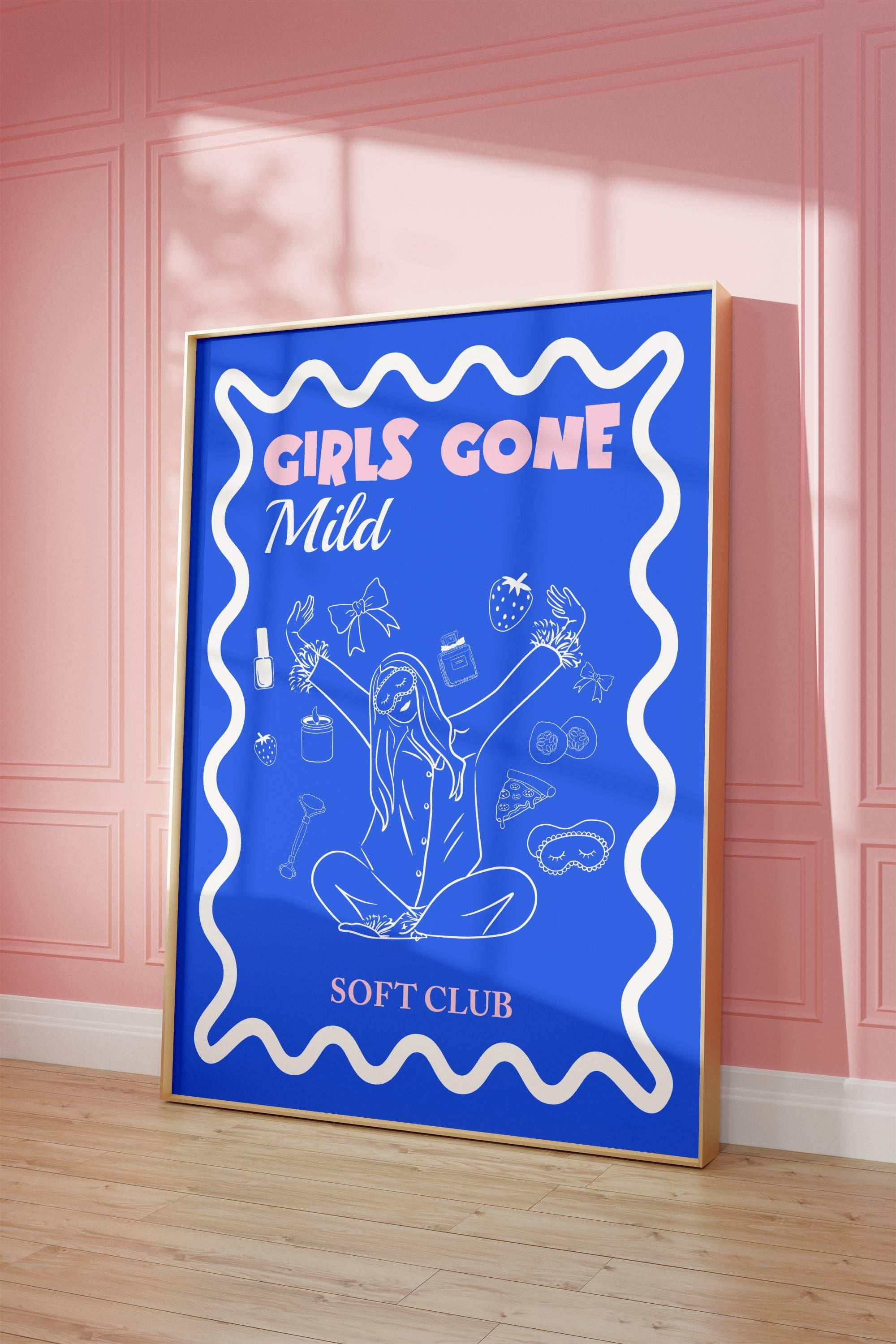 369 Prints girls Gone Mild Poster, Girly Wall Art, Makeup Print, Preppy ...