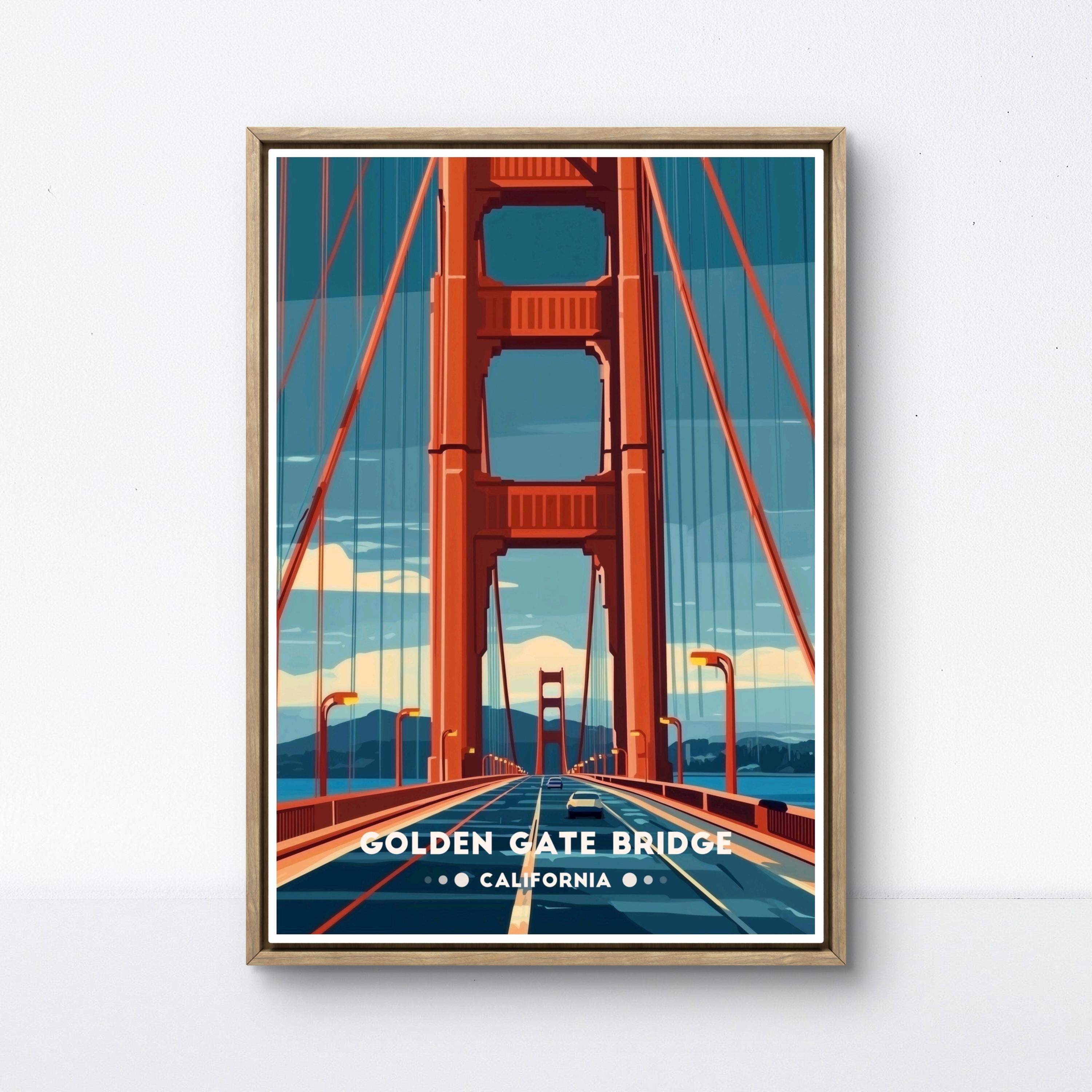 369 Prints golden Gate Poster, Sf Bridge Art, California Road Print ...