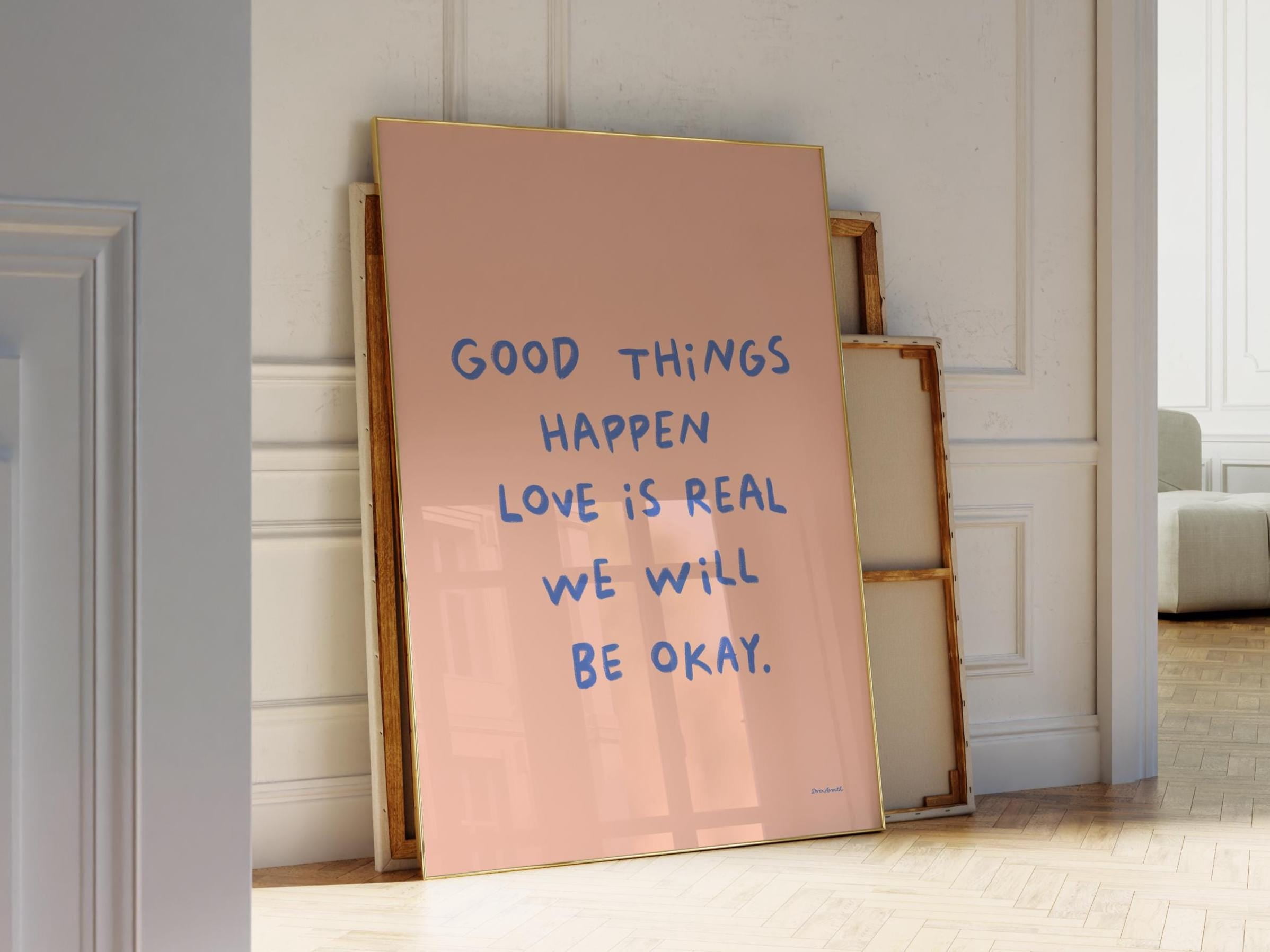 369 Prints good Things Happen Wall Art, Aesthetic Print, Trendy Wall ...