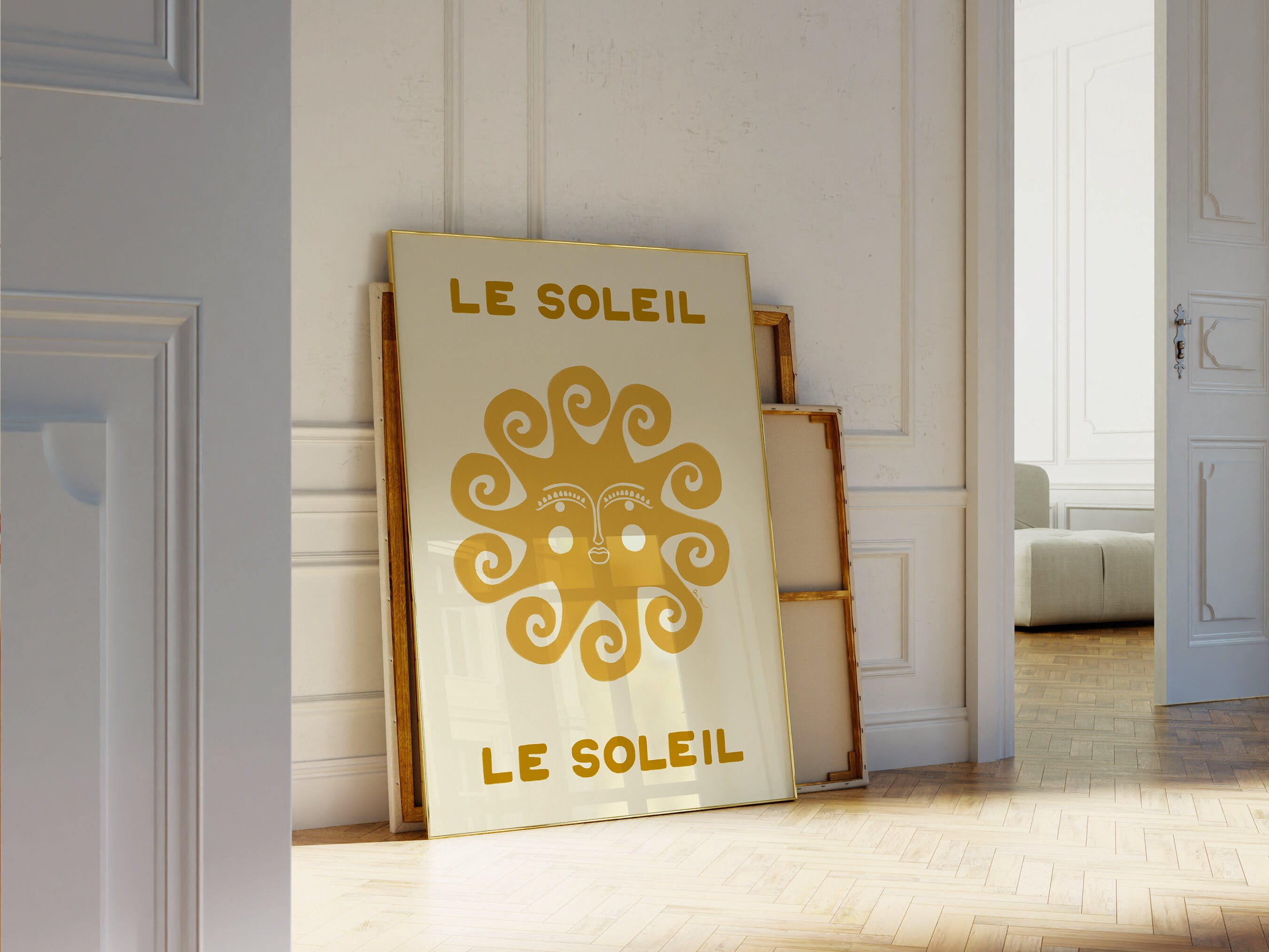 369 Prints le Soleil Wall Art, Boho Summer Print, Aesthetic Sun Poster ...