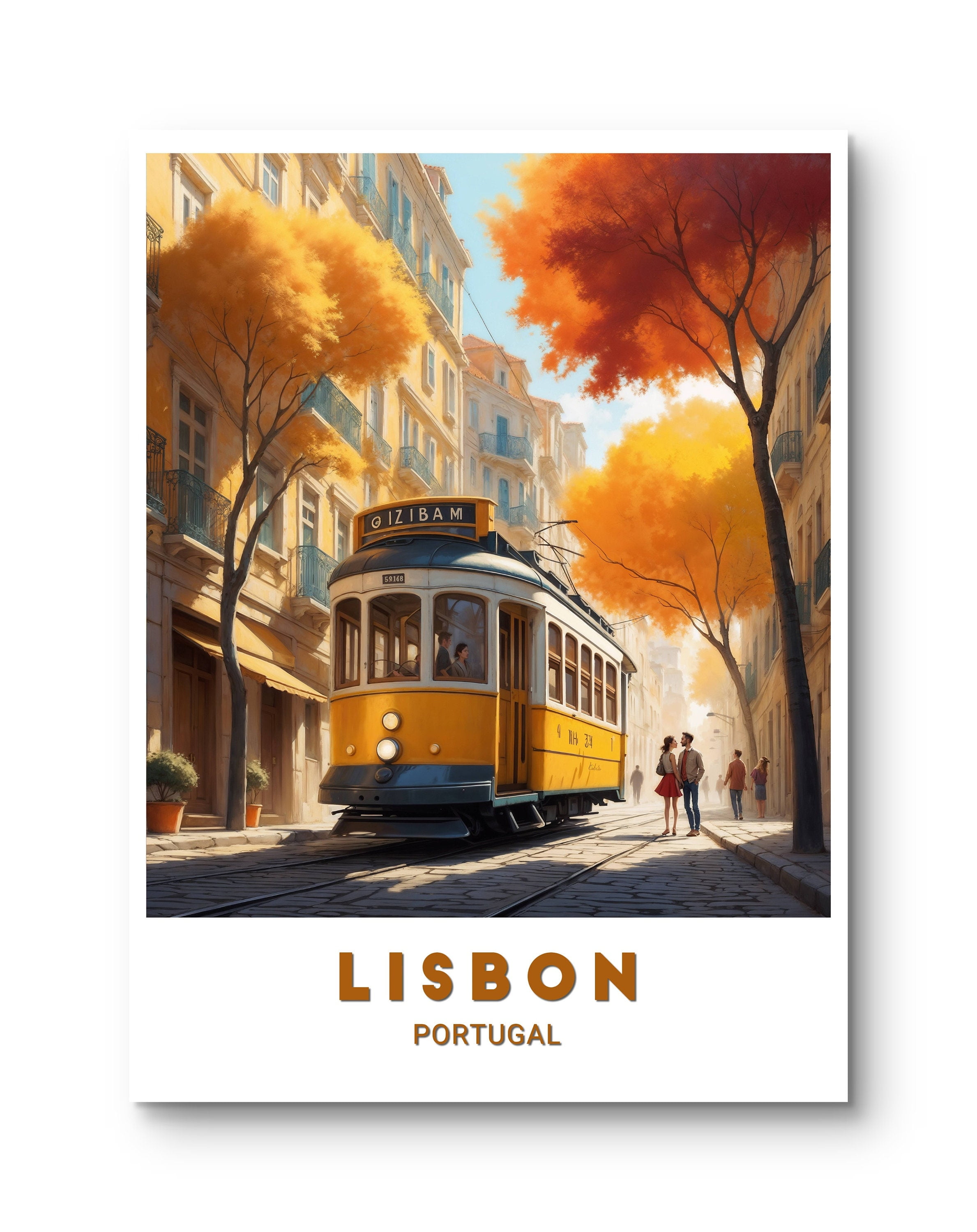369 Prints lisbon Poster - Stunning Art Print Of Lisbon'S Iconic Yellow ...