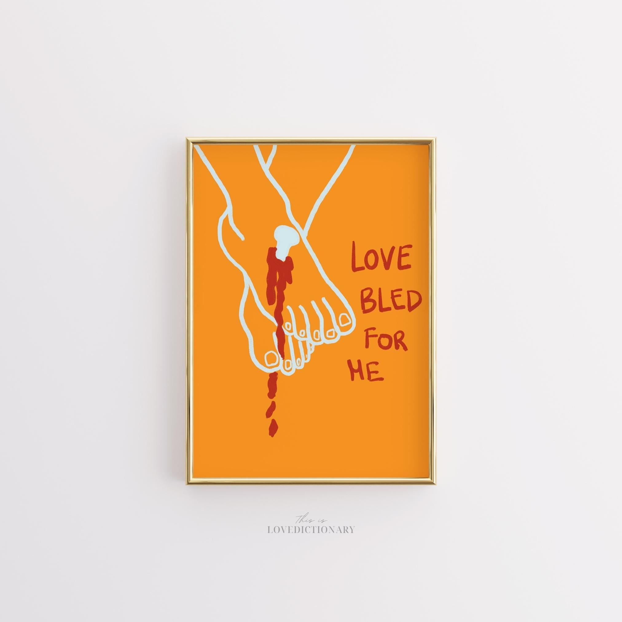 369 Prints love Bled For Me Print, Jesus Crucifixion Wall Art ...